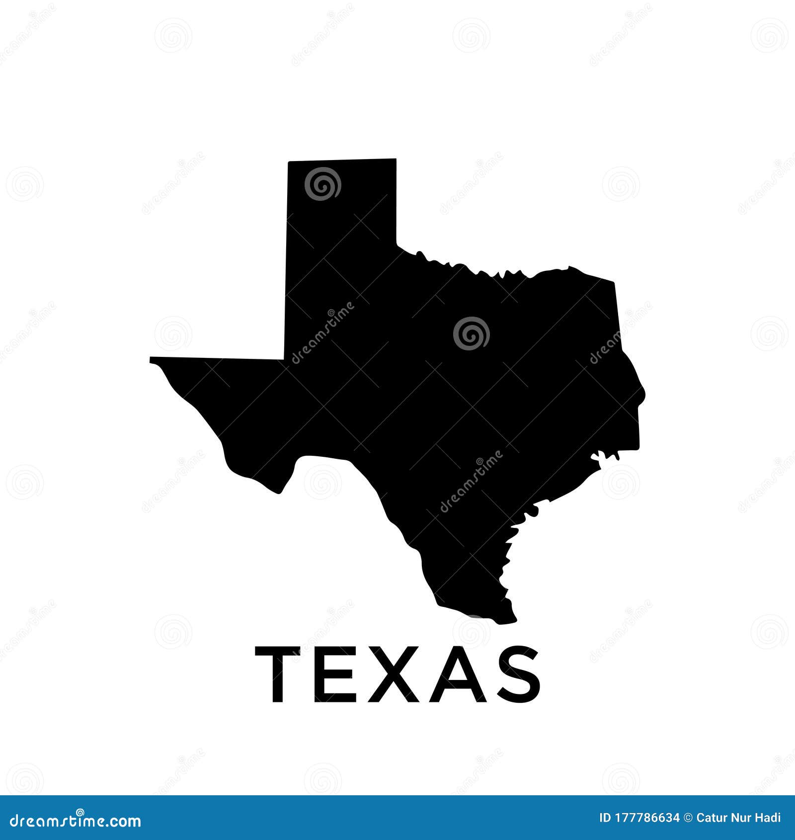 Texas Map Icon Vector Trendy Stock Vector - Illustration of border ...