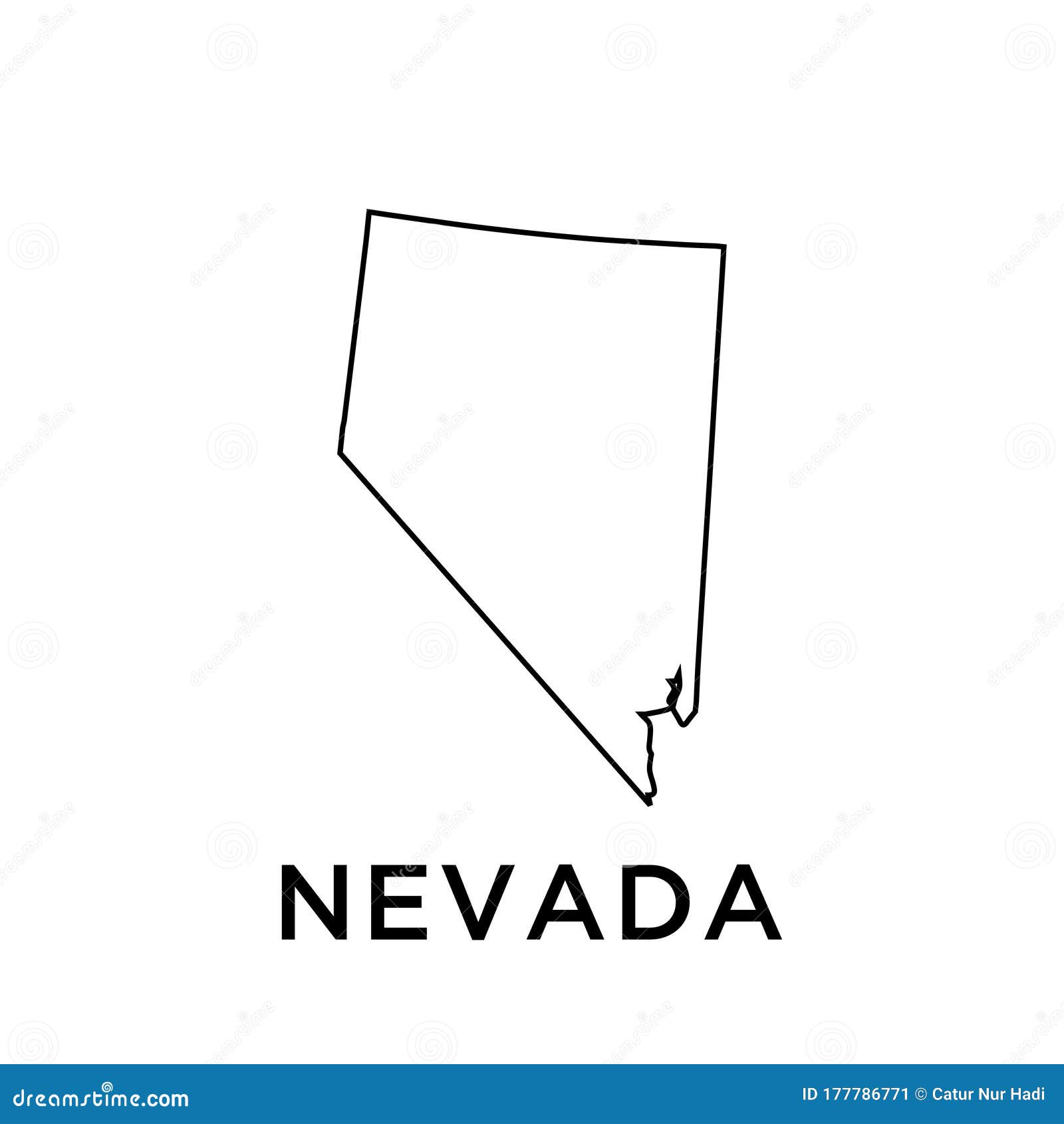 Nevada Map Icon Vector Trendy Stock Vector - Illustration of country ...