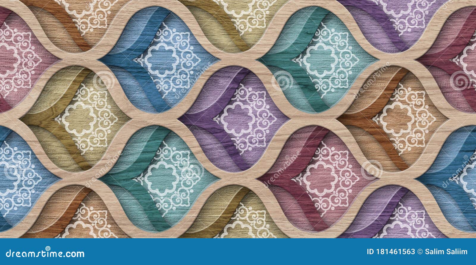 Moroccan Colorful Wall Tiles Design, Ornaments, Multi Colored Wall ...