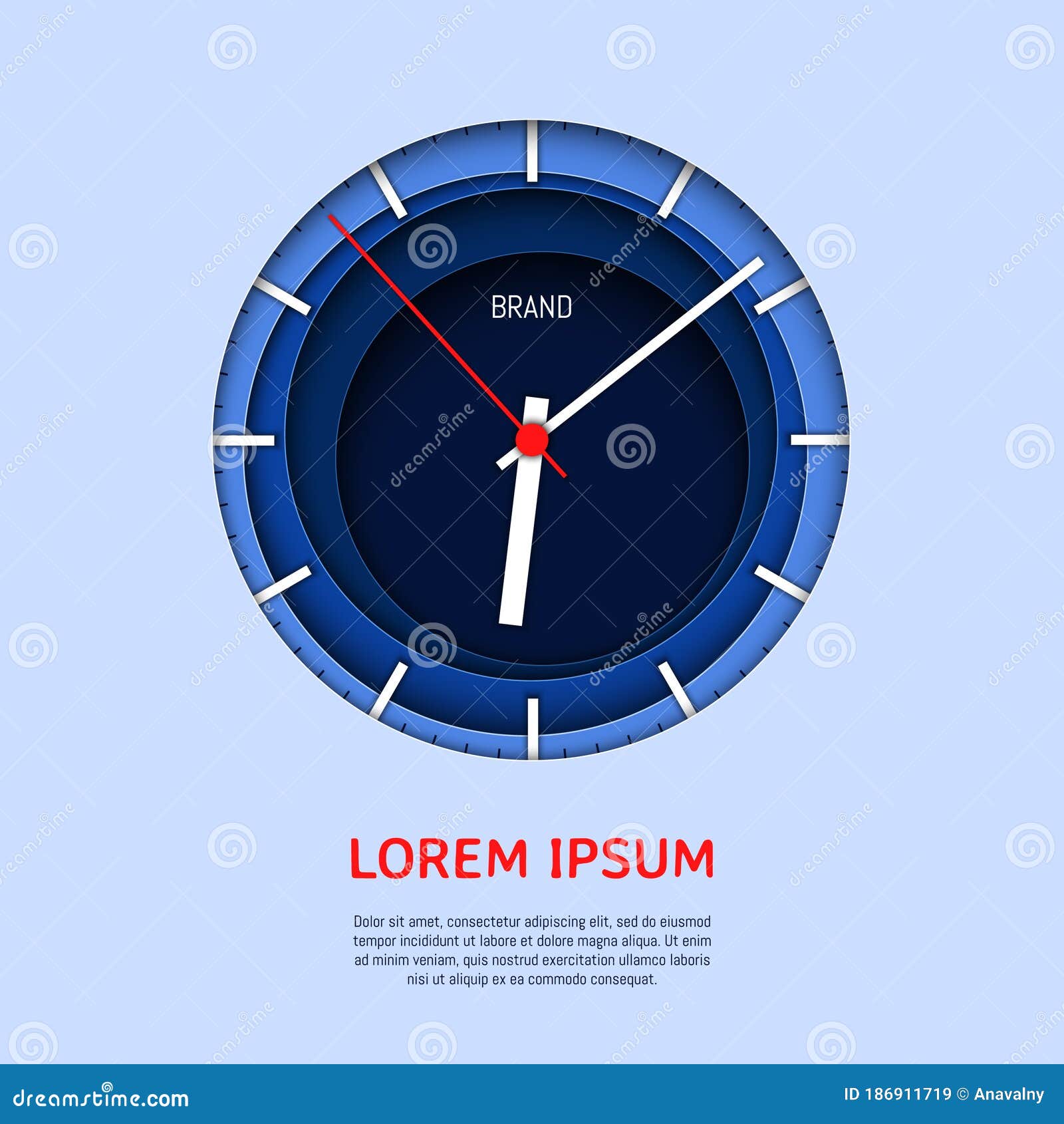 Abstract Clock Face Design. Concept for Book Cover, Banner, Art Project ...