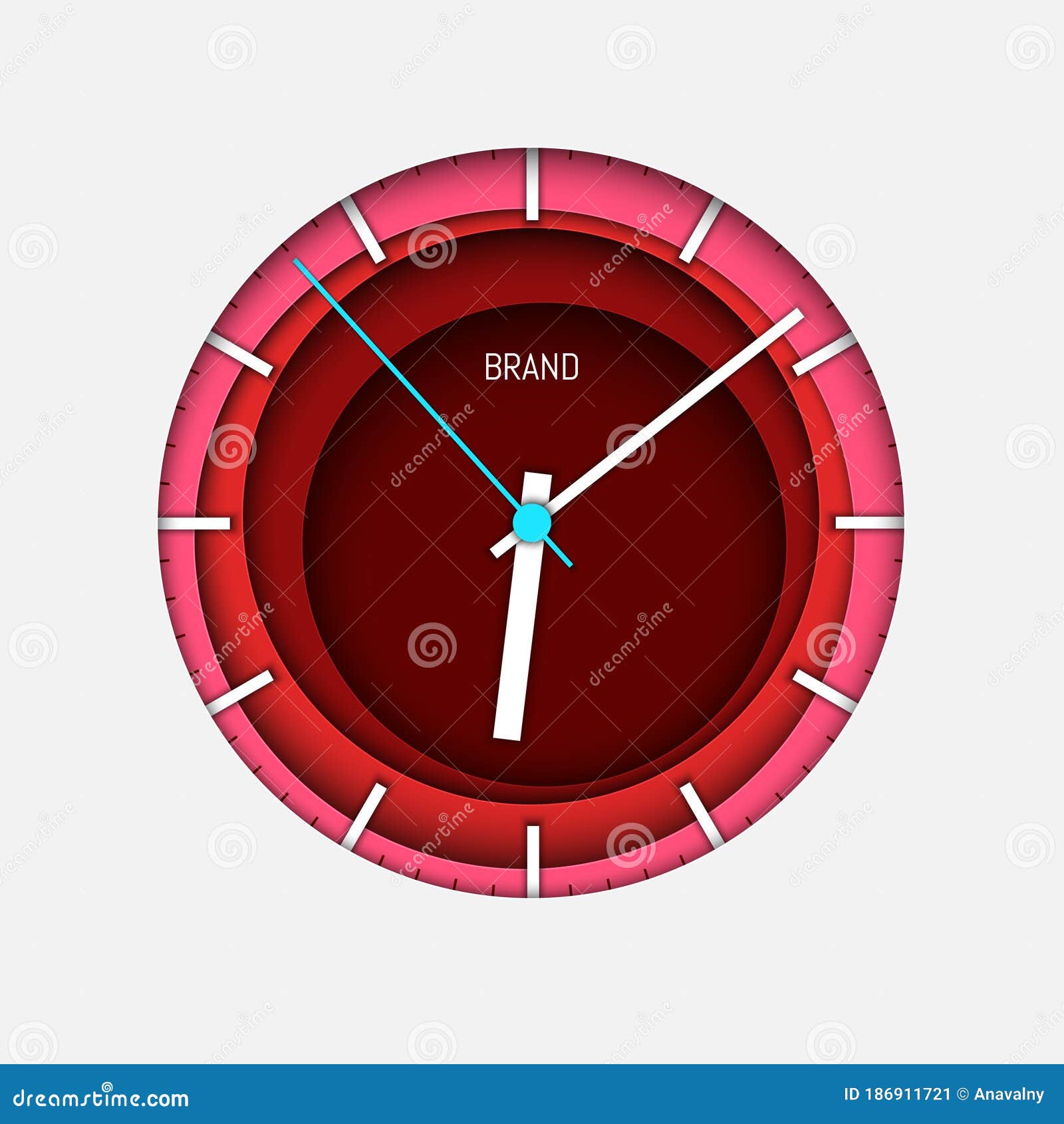 Abstract Clock Face Design. Concept for Book Cover, Banner, Art Project ...