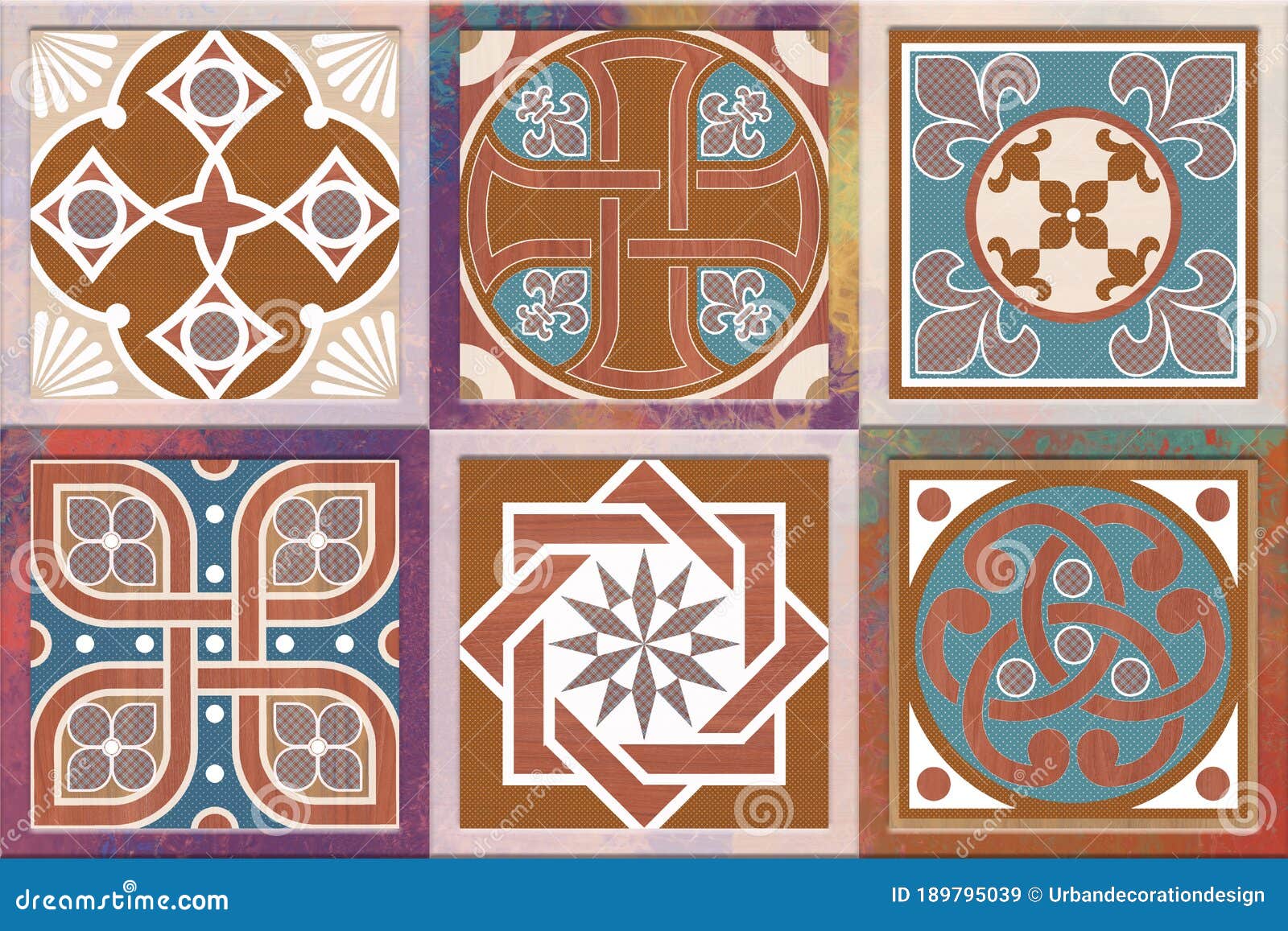 Home Decor Wall Tile Design 3d Fabric Textile Illustrations for Wall ...