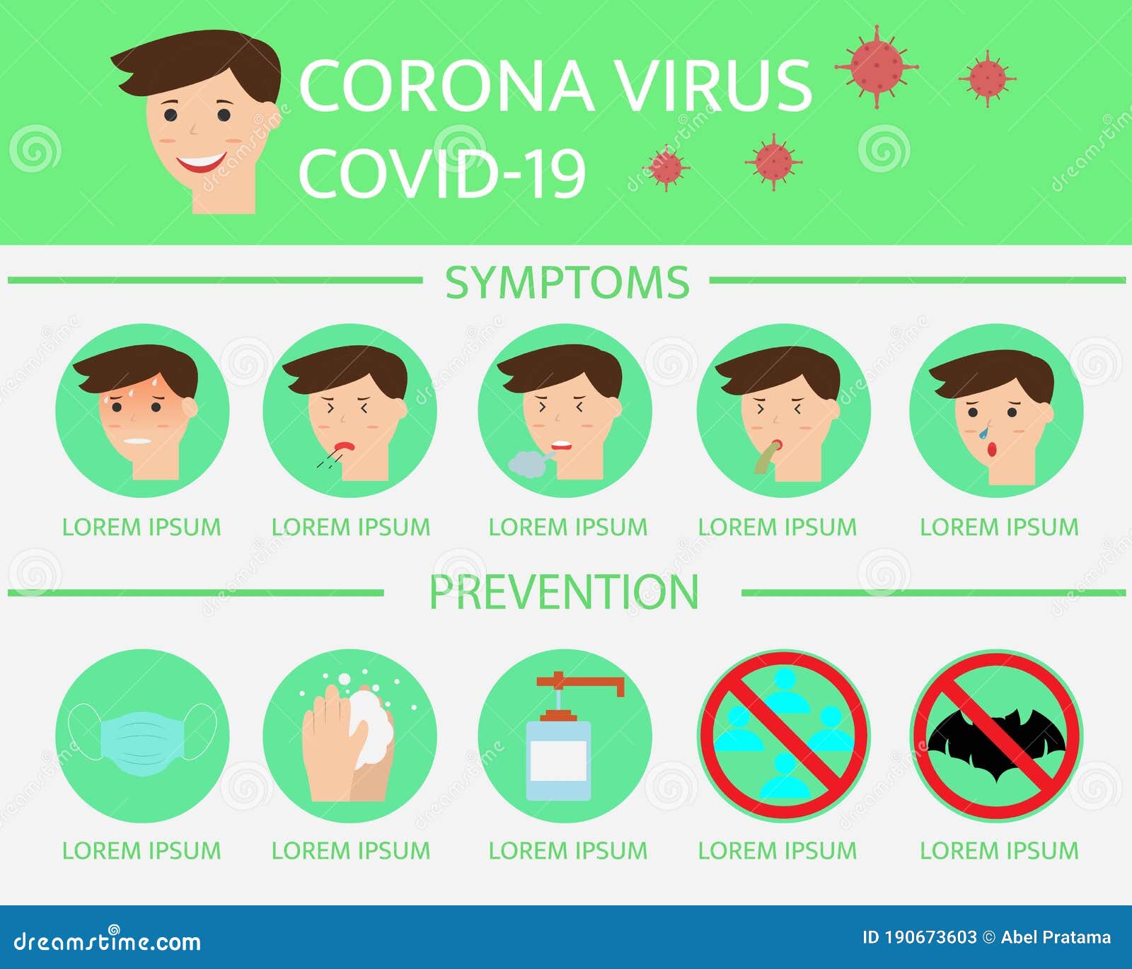 Infographics of Covid-19 Template Design Stock Vector - Illustration of ...