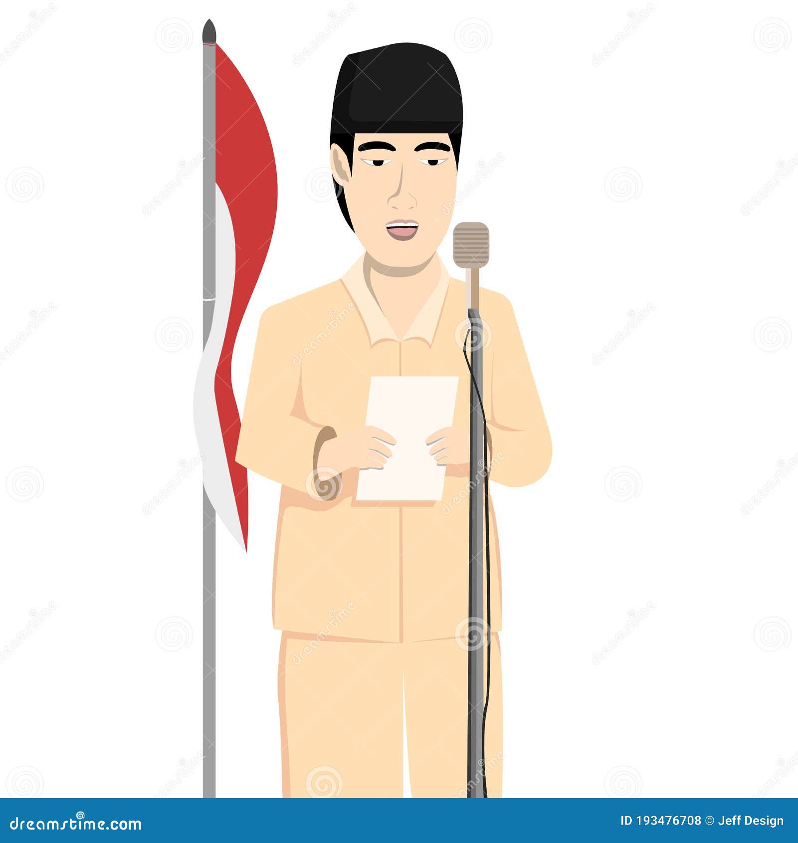 Soekarno Vector Portrait Drawing Illustration. October 31, 2017 ...