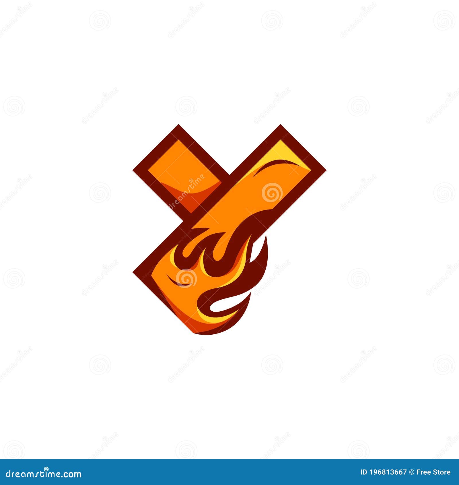 Letter Y Fire Business Logo Stock Vector - Illustration of abstract ...