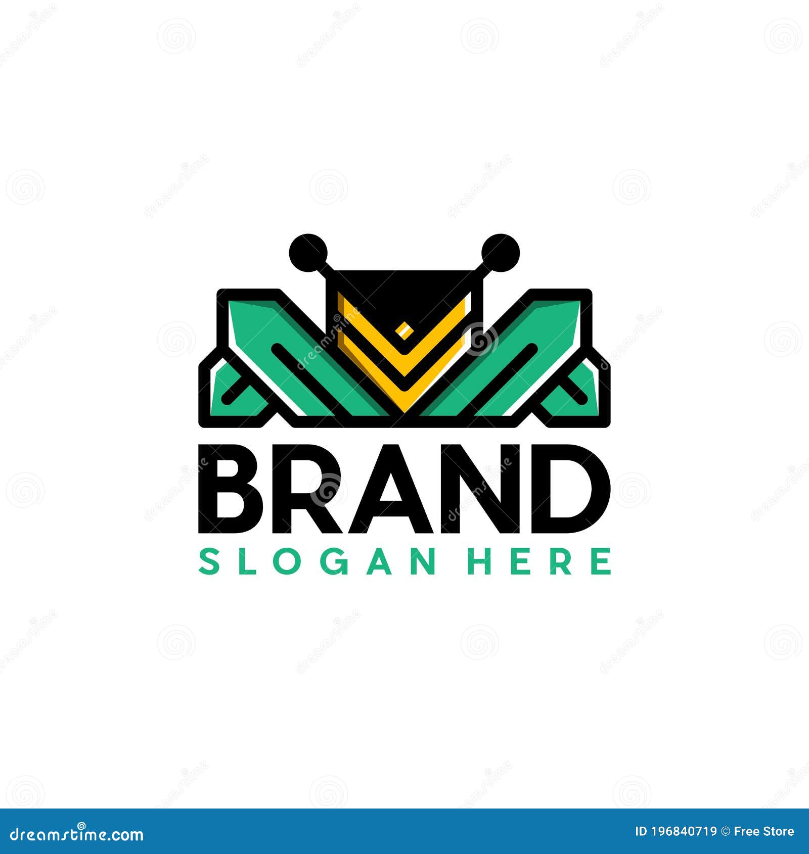 Bee Leaf Robotic Abstract Modern Technology Logo Stock Vector ...