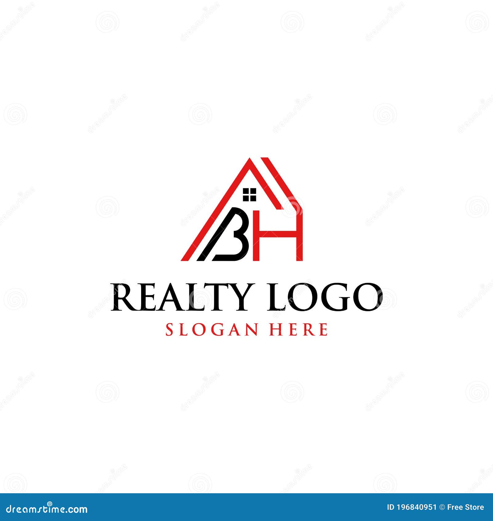 Letter BH Realty Property Business Modern Logo Stock Vector ...