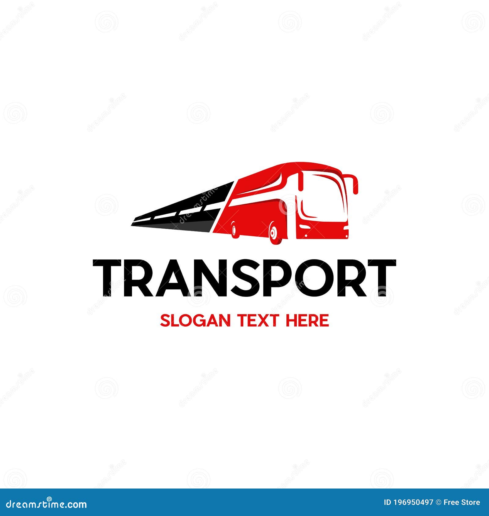 Bus Transportation Silhouette Logistic Logo Stock Illustration ...
