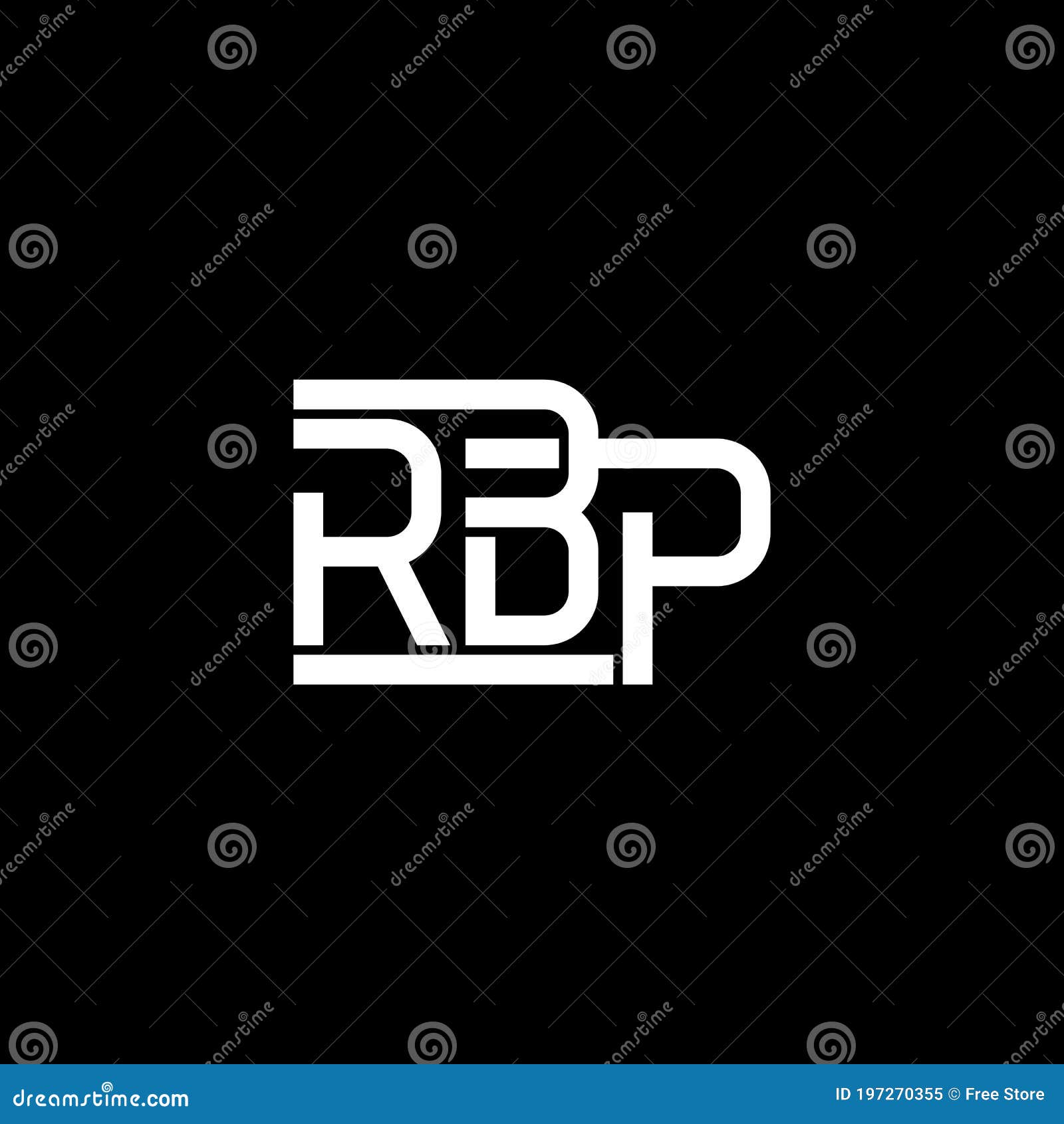 Letter RBP Modern Abstract Creative Industrial Business Logo Stock ...