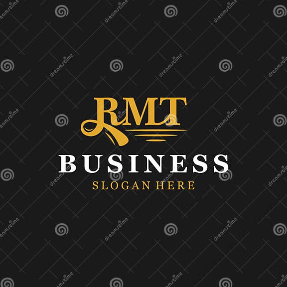 Letter RMT Monogram Abstract Simple Modern Business Logo Stock Vector ...