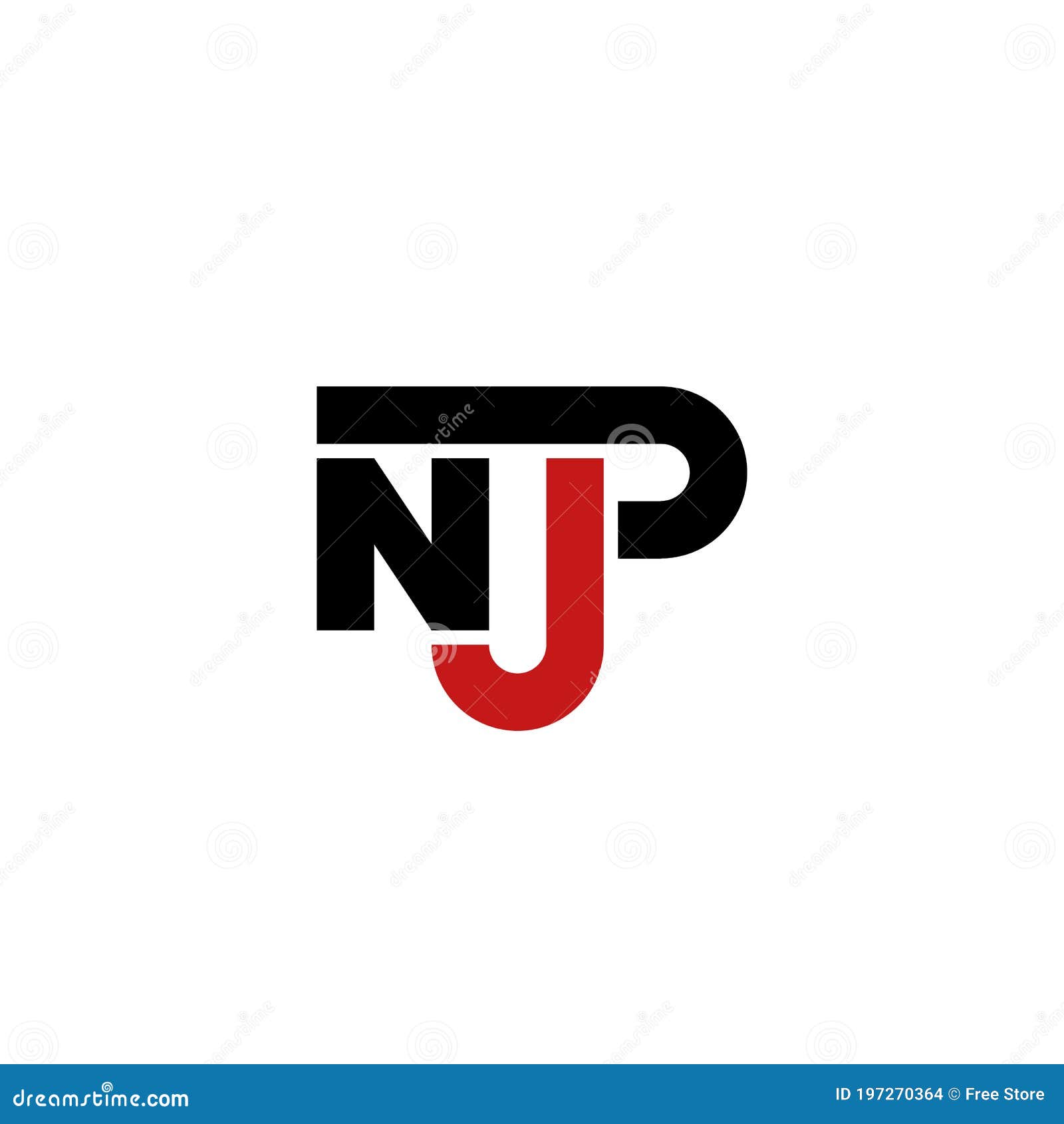 Letter NJP Modern Abstract Brand Industrial Business Logo Stock Vector ...