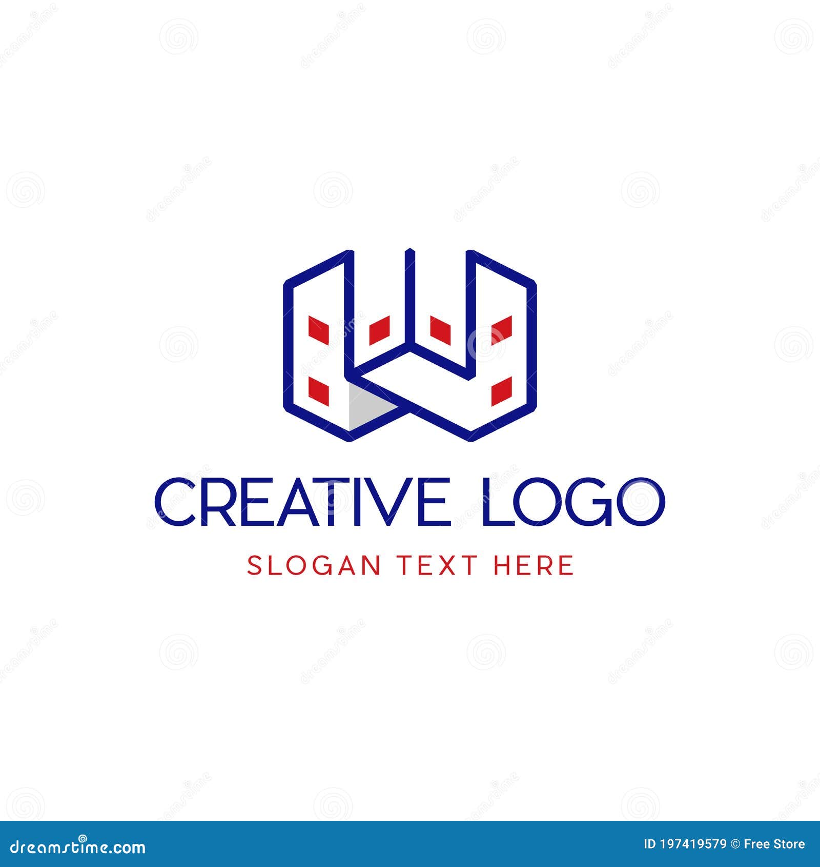 Letter W Building City Architecture Creative Business Logo Stock Vector ...