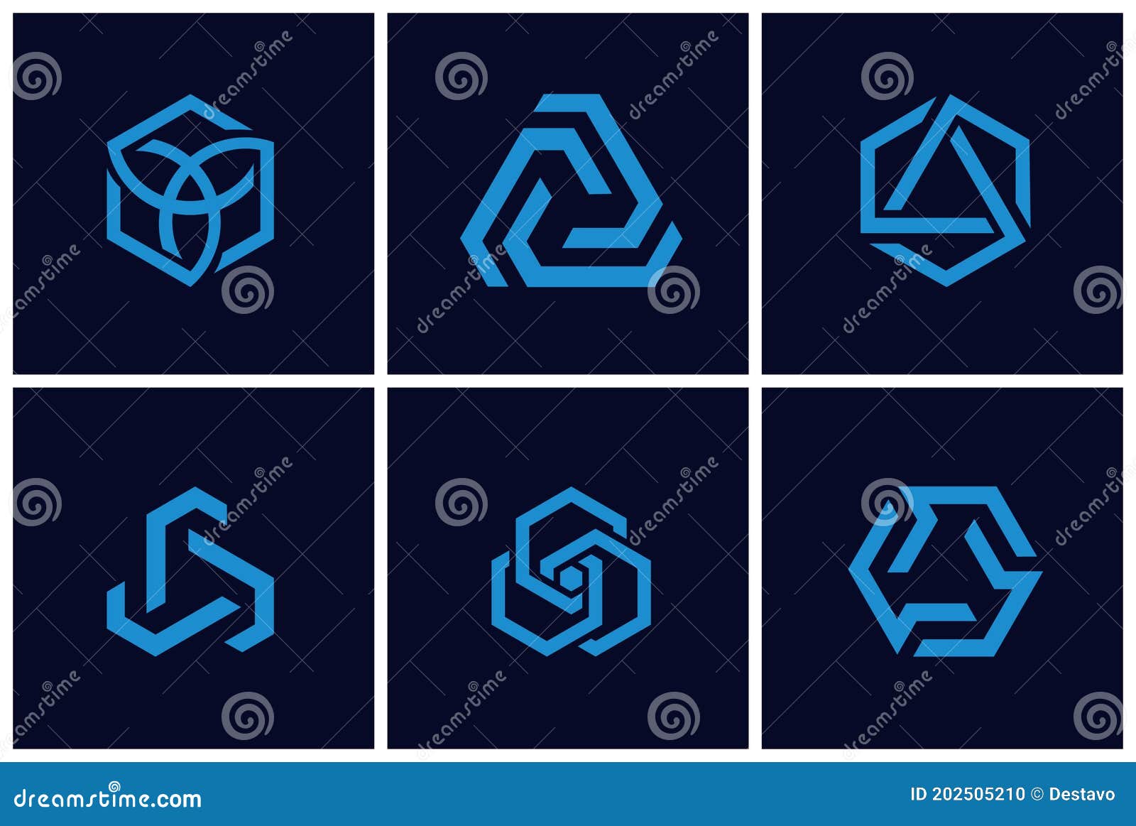 Set Bundle Trinity Logo Design Graphic Stock Vector - Illustration of ...
