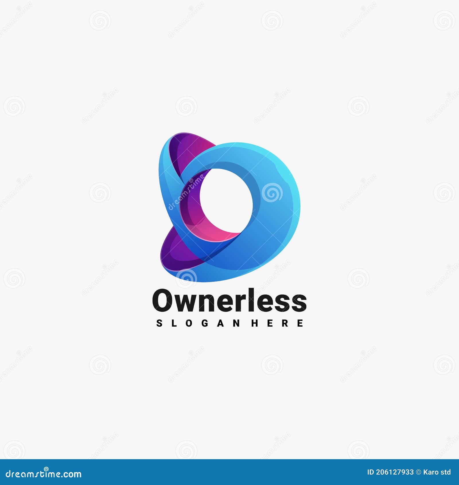 Ownerless Abstract Logo Design Concept Colorful Stock Vector ...