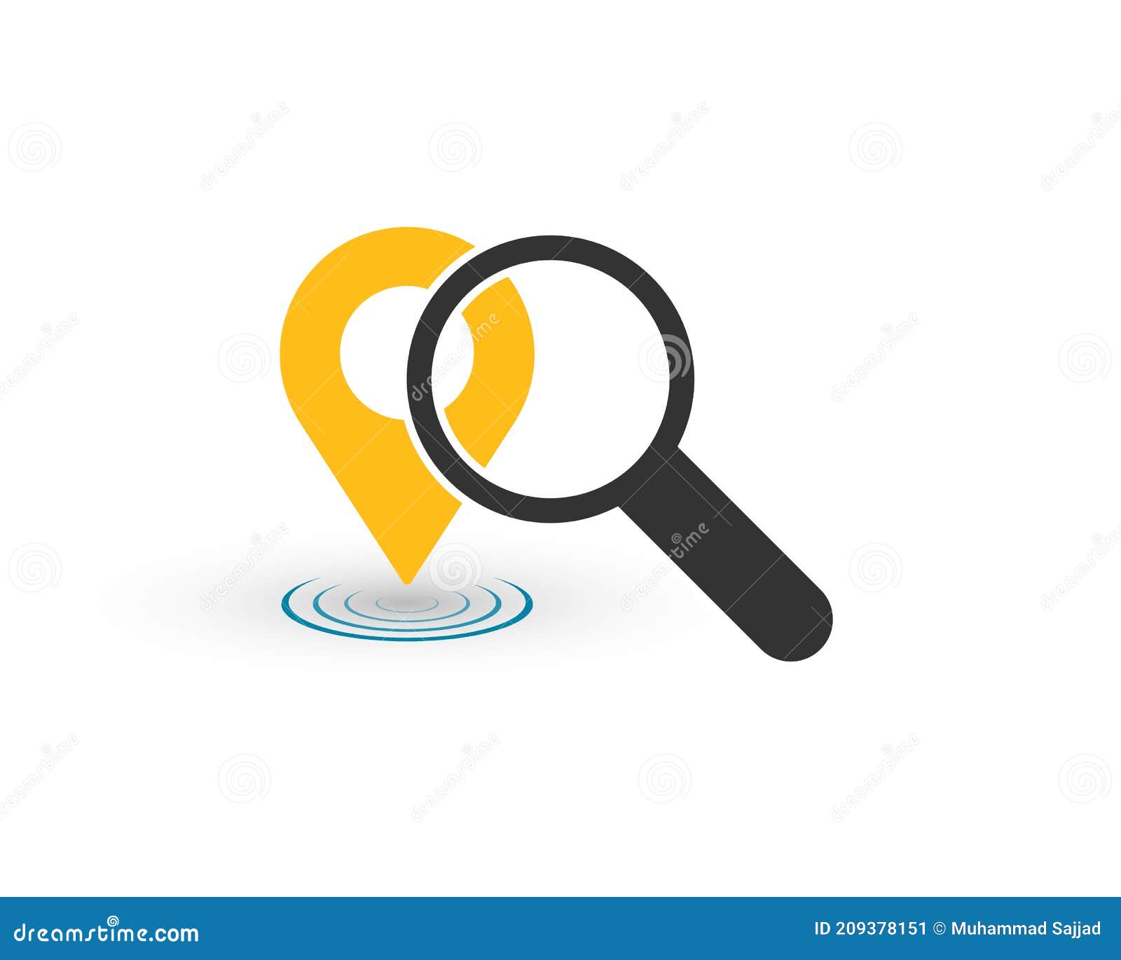 Set Of Map Locator Horizontal Banners Vector Illustration ...