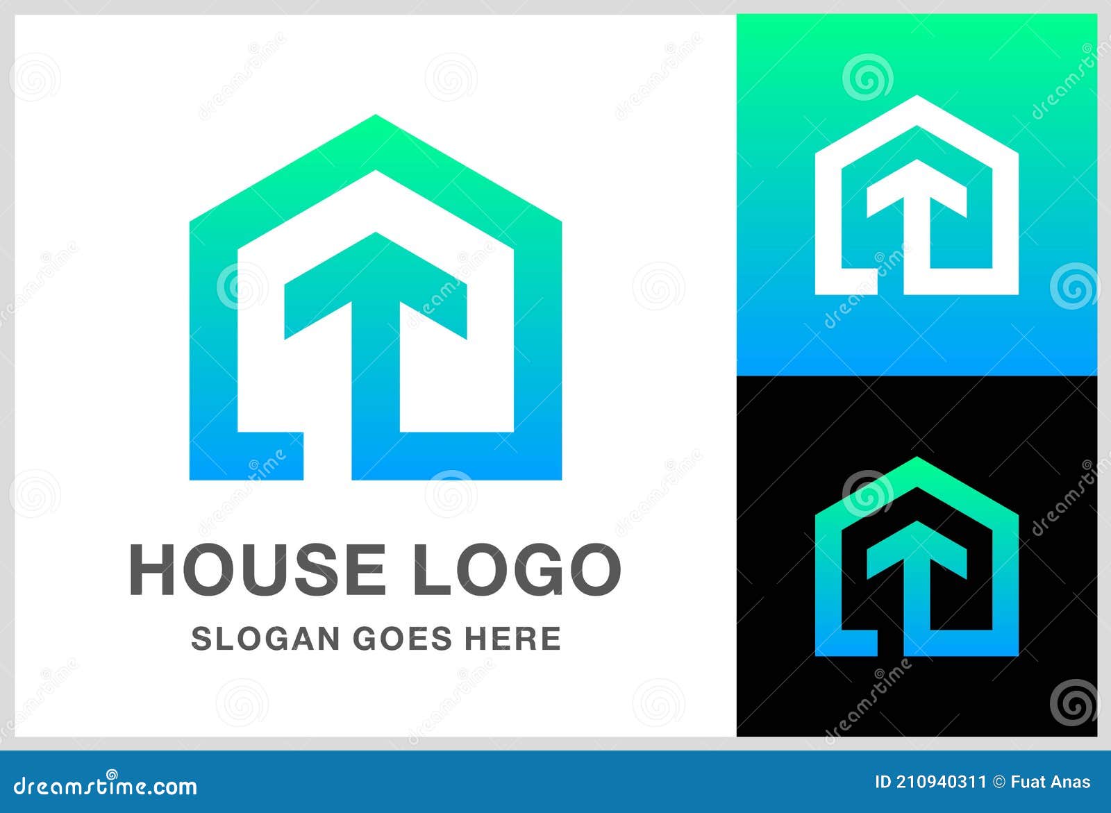 House Arrow Logo Architecture Editable Vector Design Template Stock ...