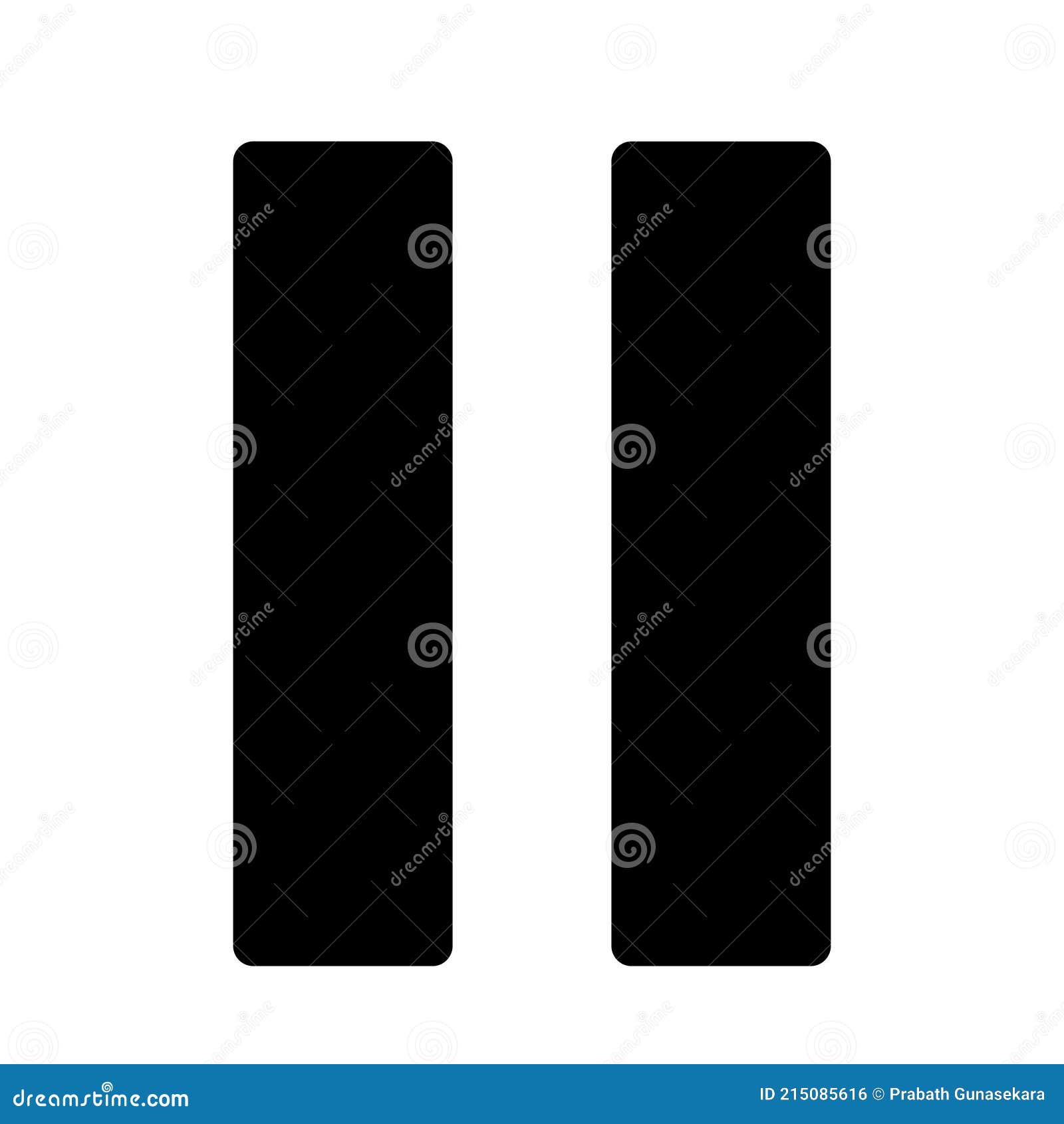 Pause Icon Vector Isolated On White Background | CartoonDealer.com ...