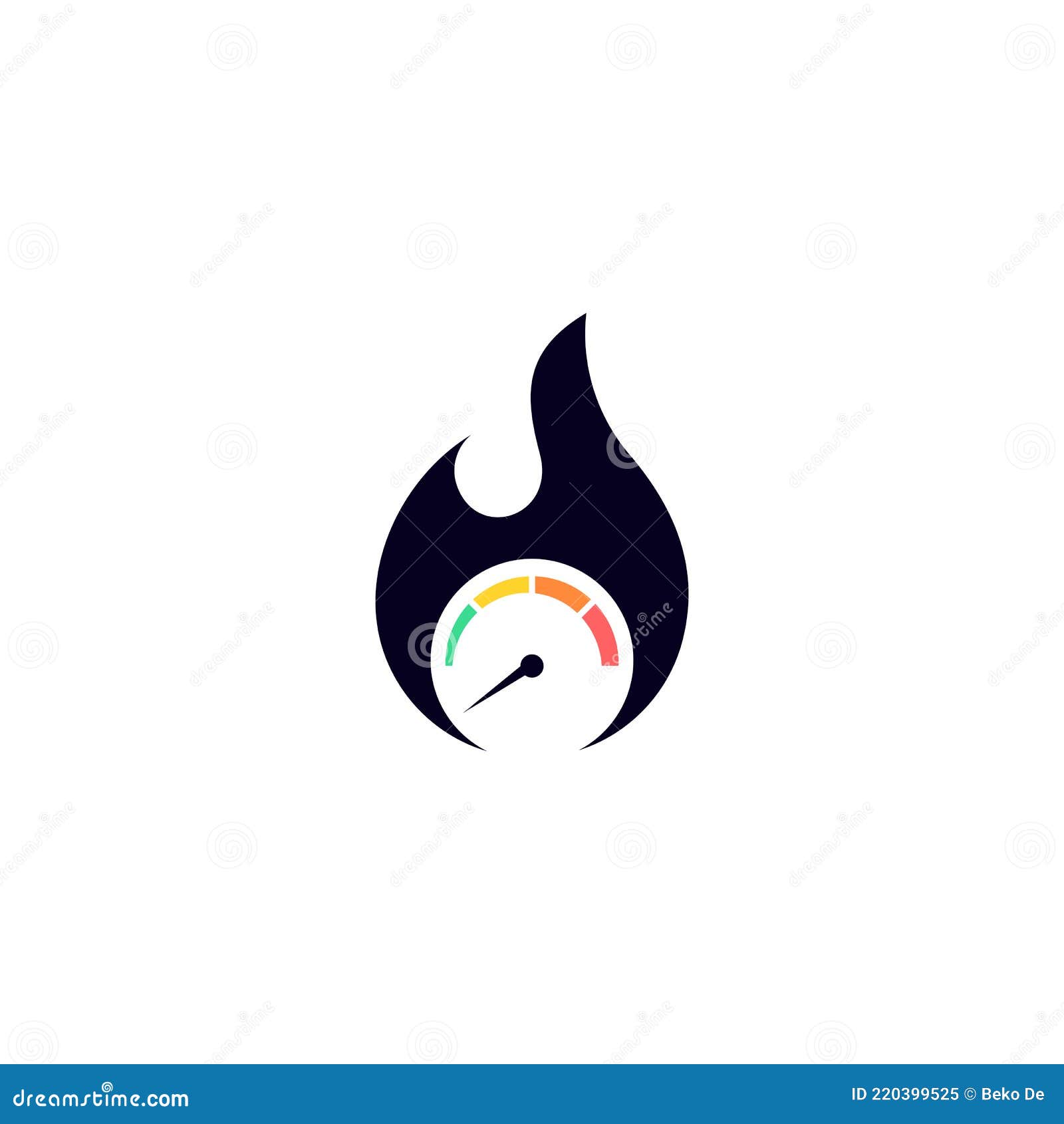 Flaming Speedometer In An Neon Glow Style And Carbon Background Royalty ...