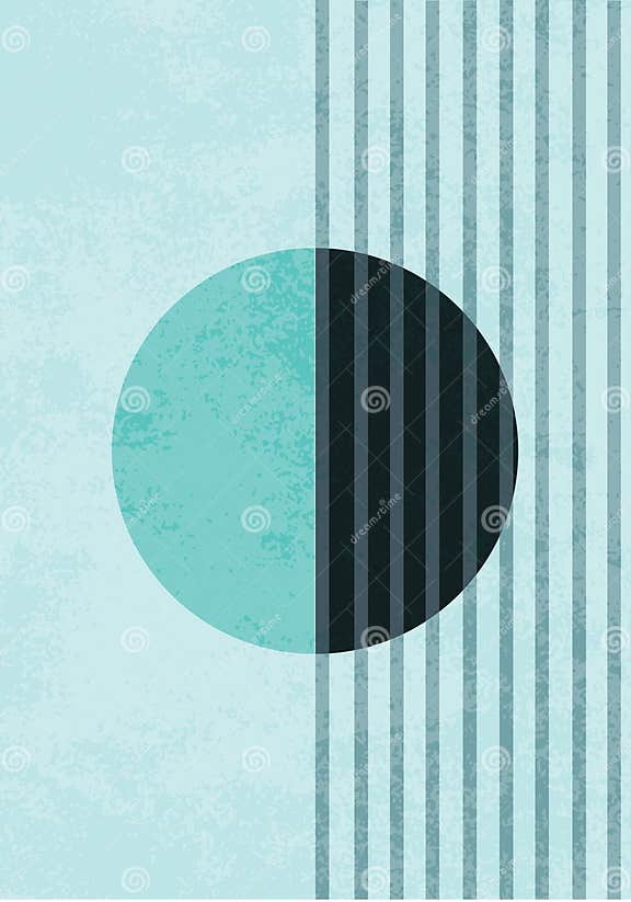 Abstract Sun Minimalistic the Wall Art Stock Illustration ...