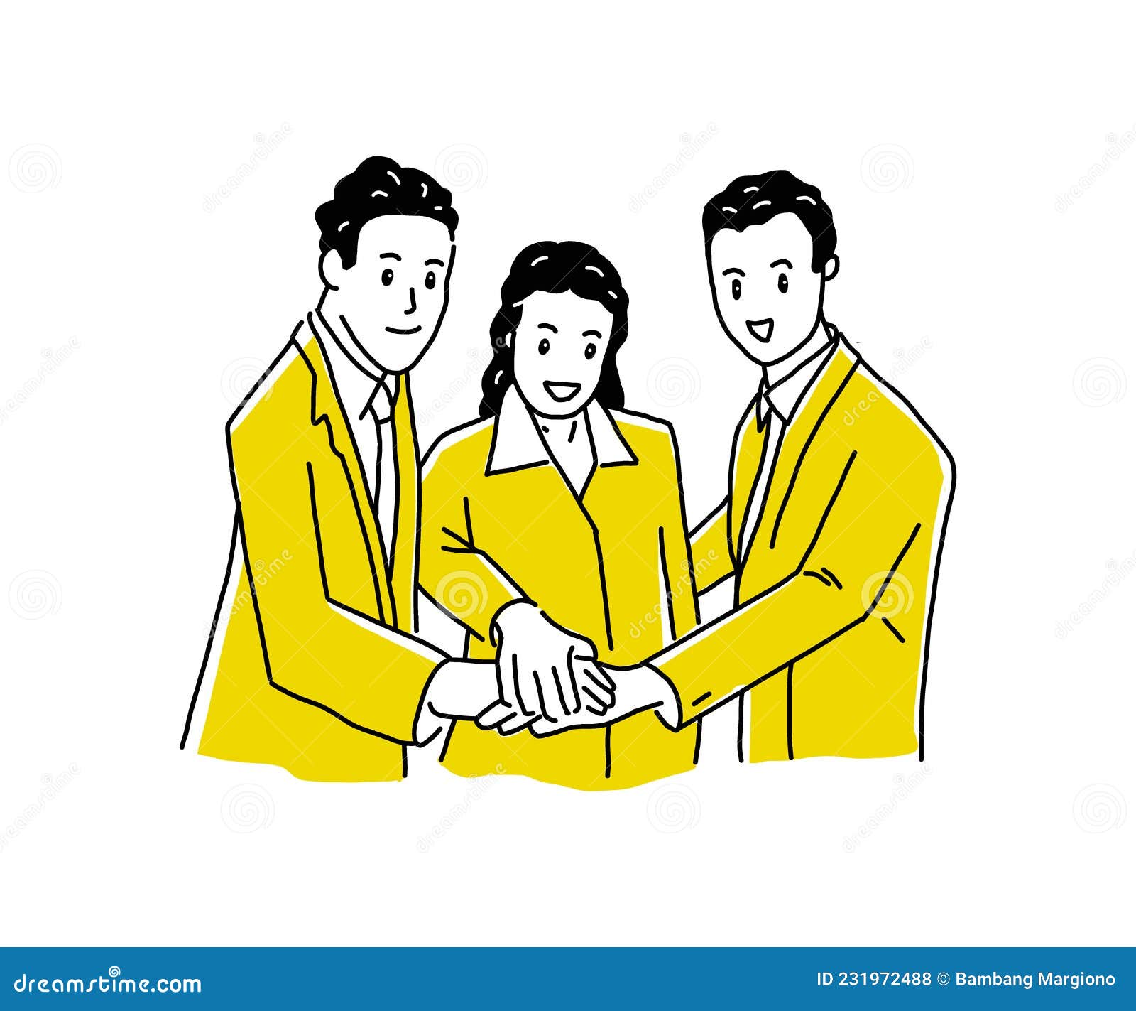 People Working, Teamwork Cartoon Ilustration Vector Set Stock Vector ...