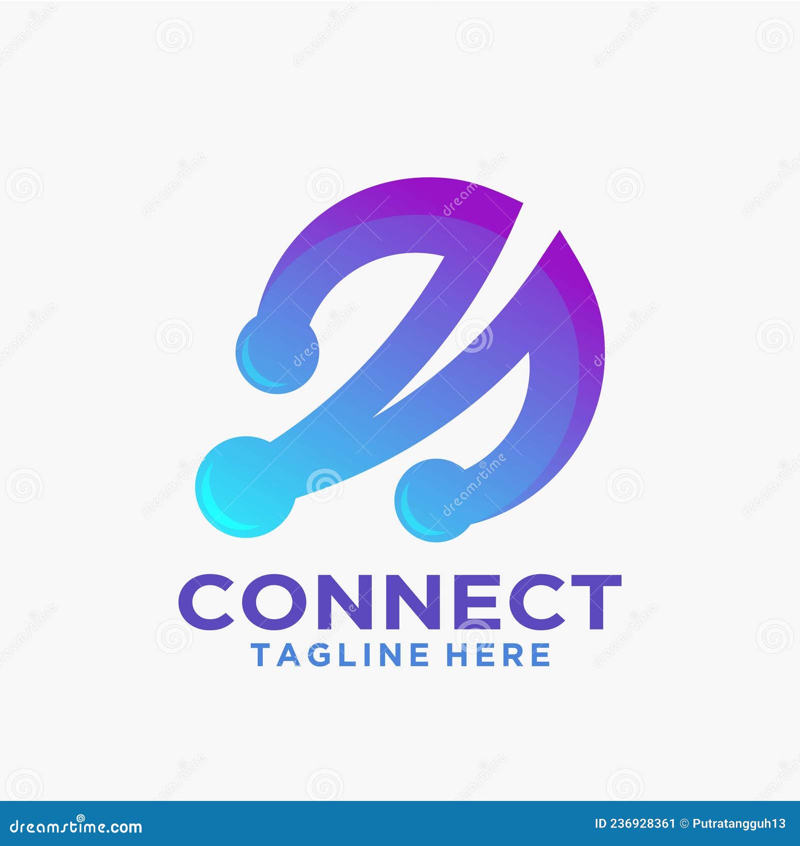 Tech connect logo design stock vector. Illustration of futuristic ...