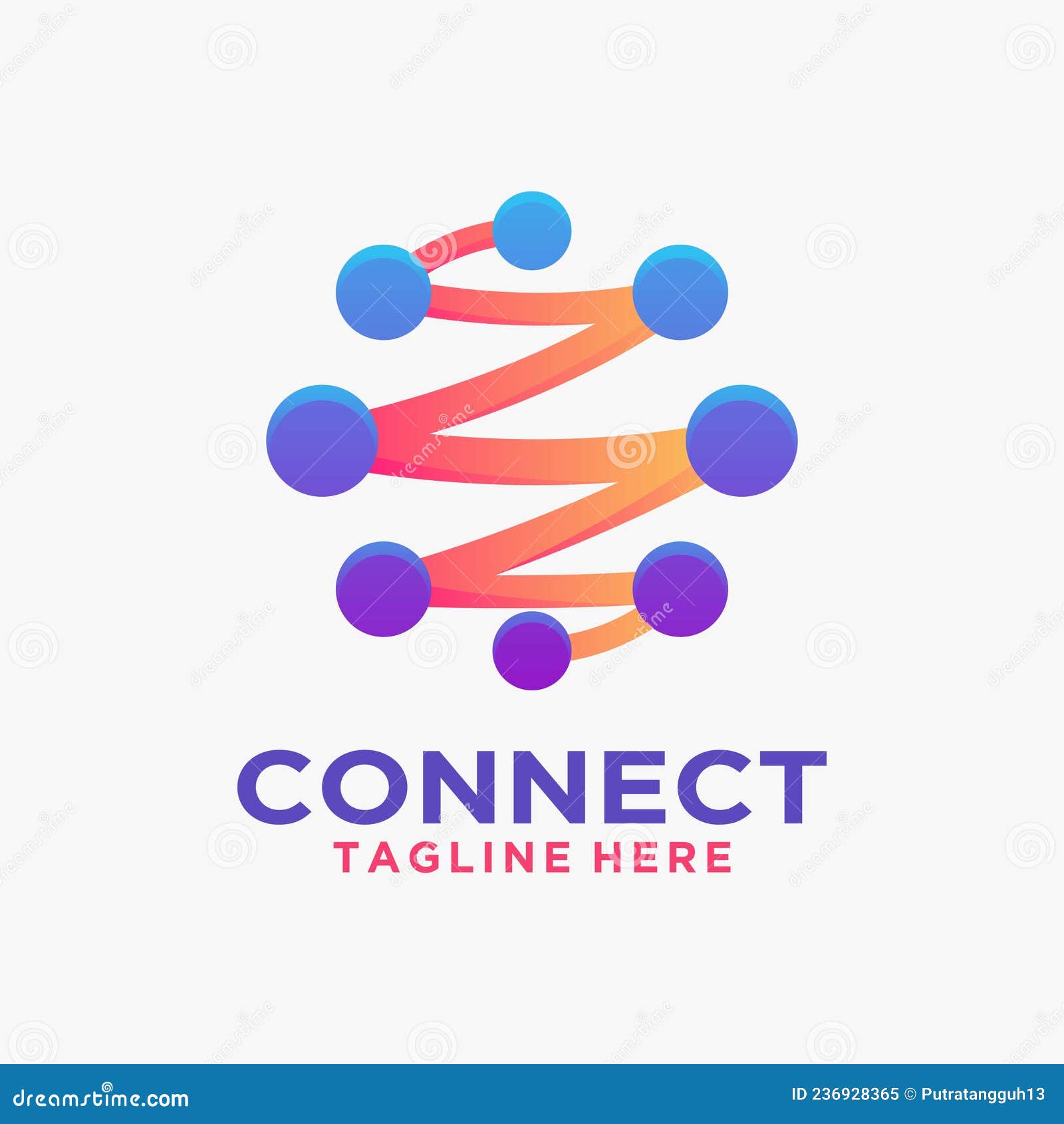 Tech connect logo design stock vector. Illustration of future - 236928365
