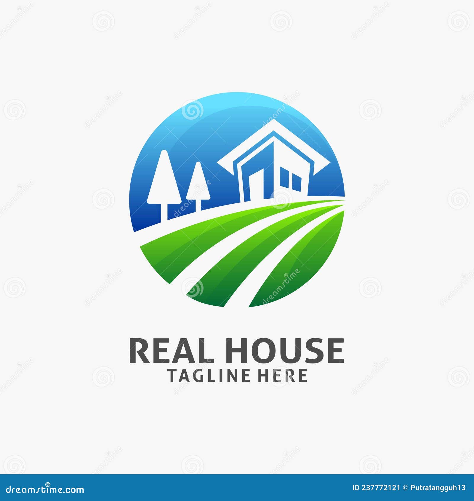 Village house logo design stock vector. Illustration of house - 237772121