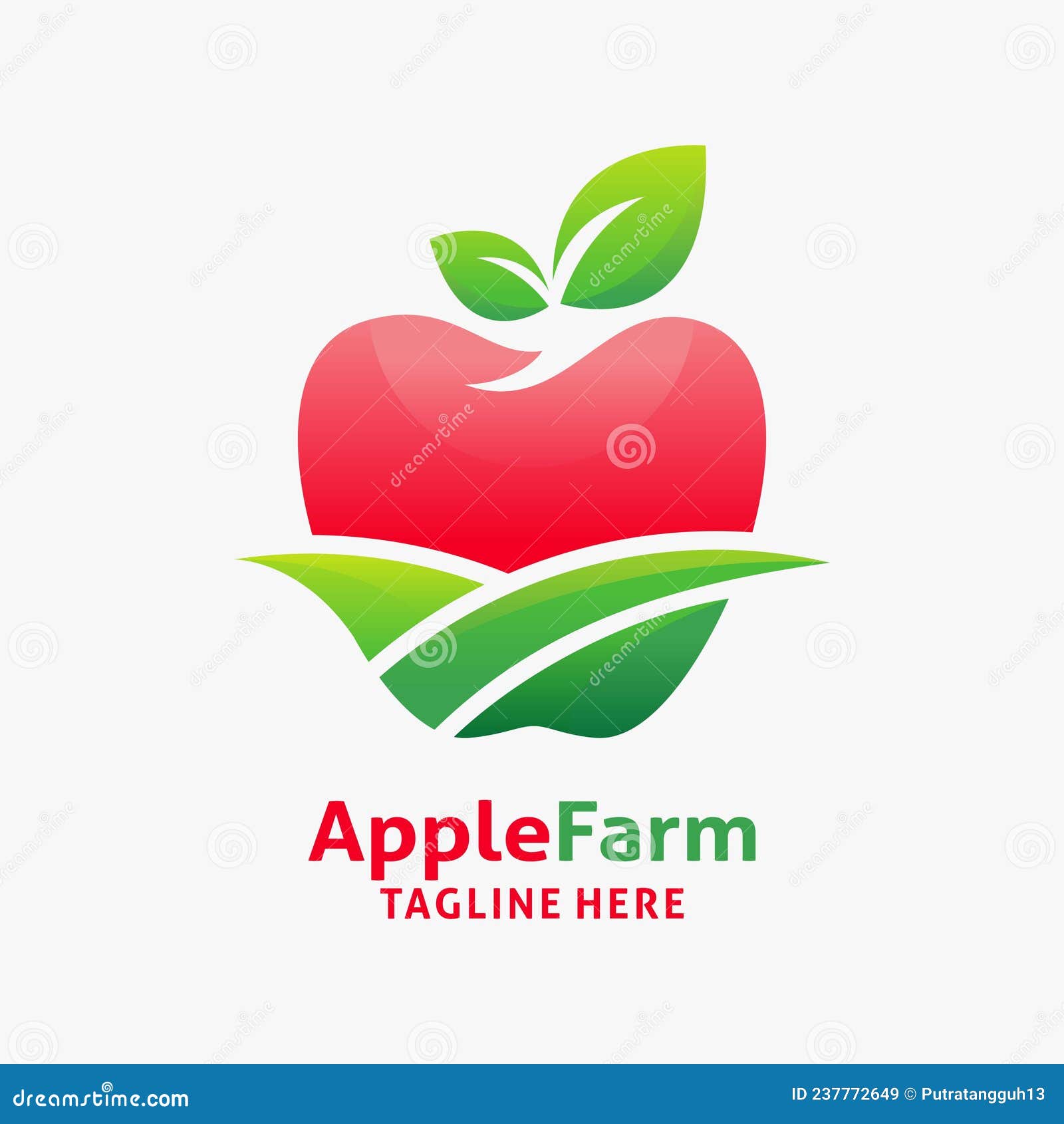 Apple farm logo design stock vector. Illustration of design - 237772649