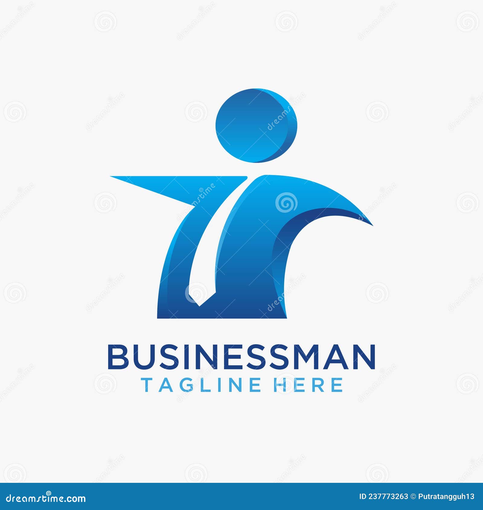 Professional Businessman Logo Design Stock Vector - Illustration of ...