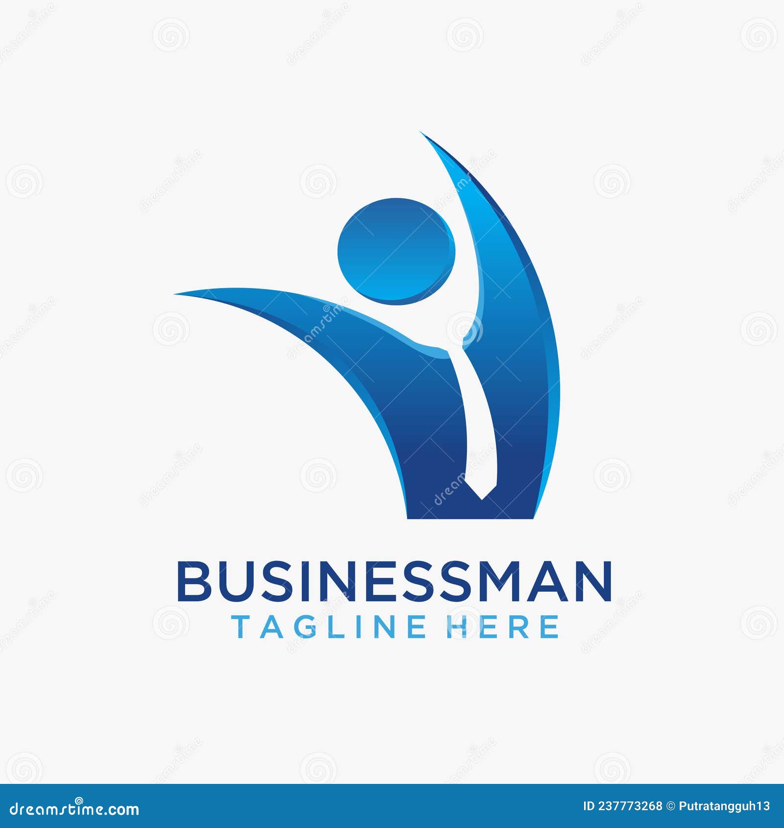 Professional Businessman Logo Design Stock Vector - Illustration of ...