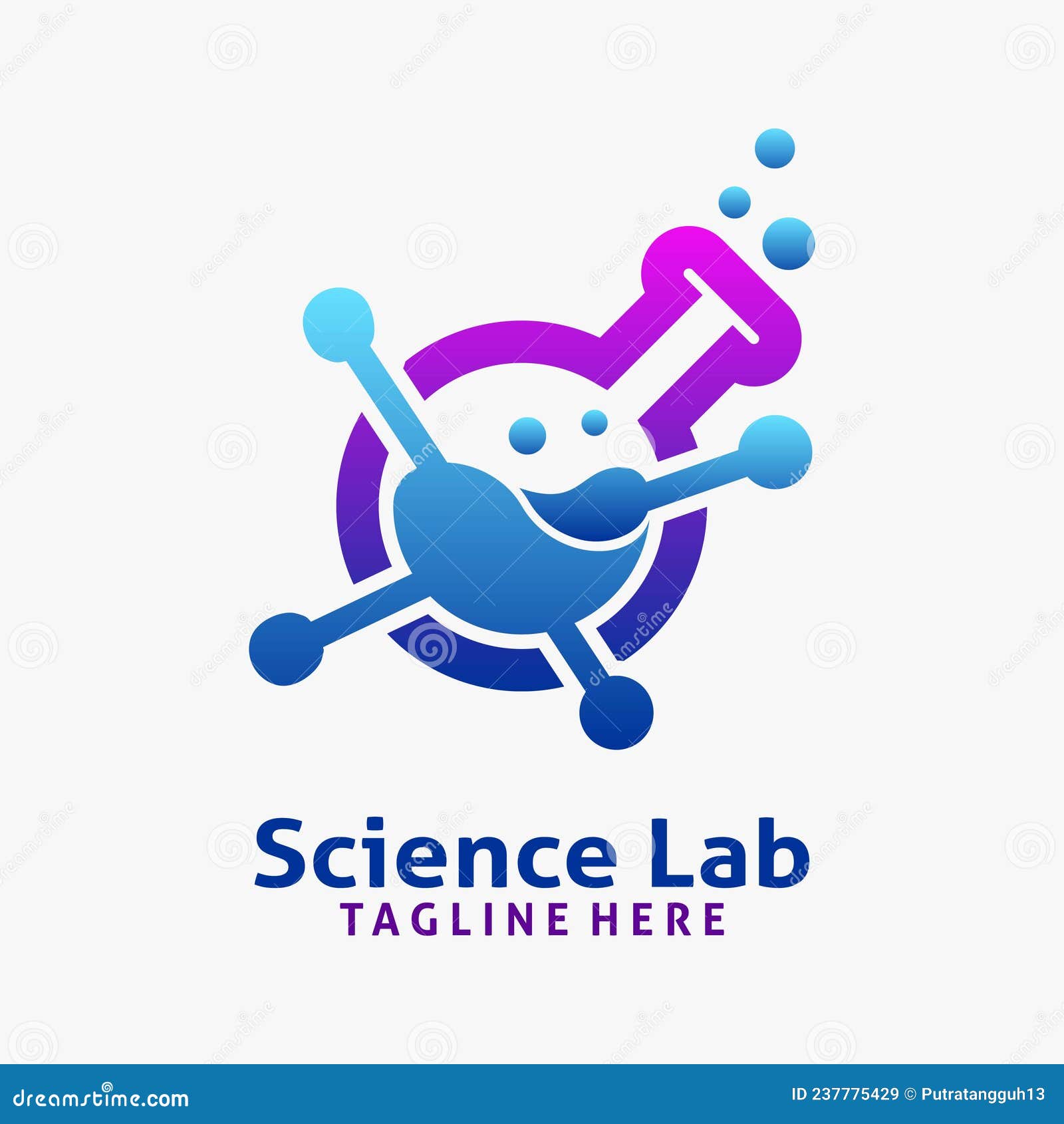 Science lab logo design stock vector. Illustration of ideas - 237775429