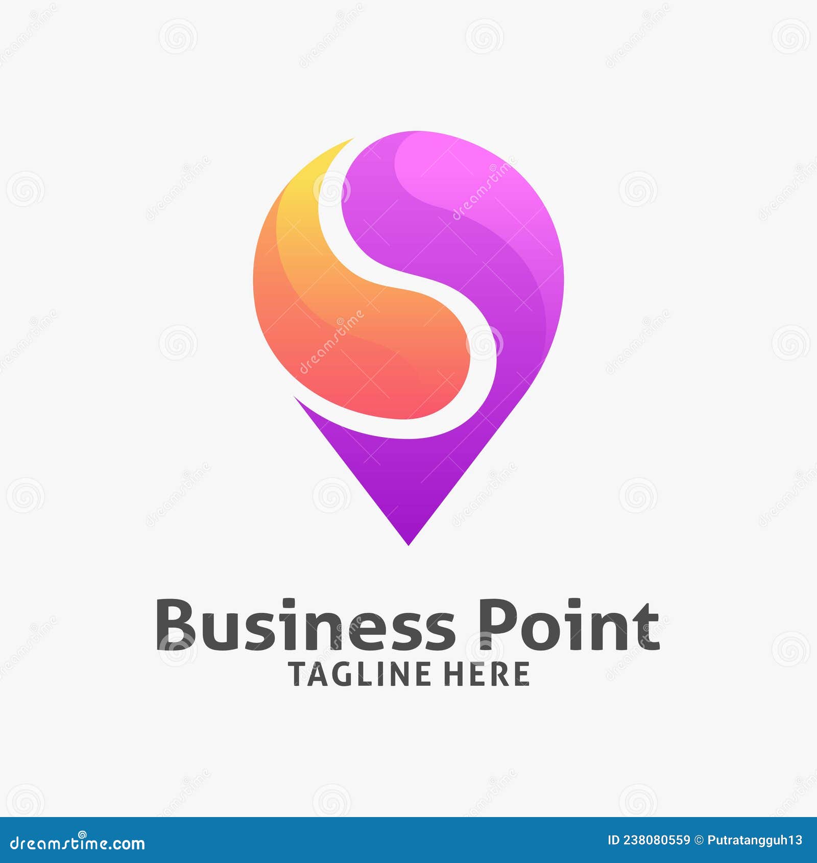 Abstract Pin Point Logo Design Stock Vector - Illustration of direction ...