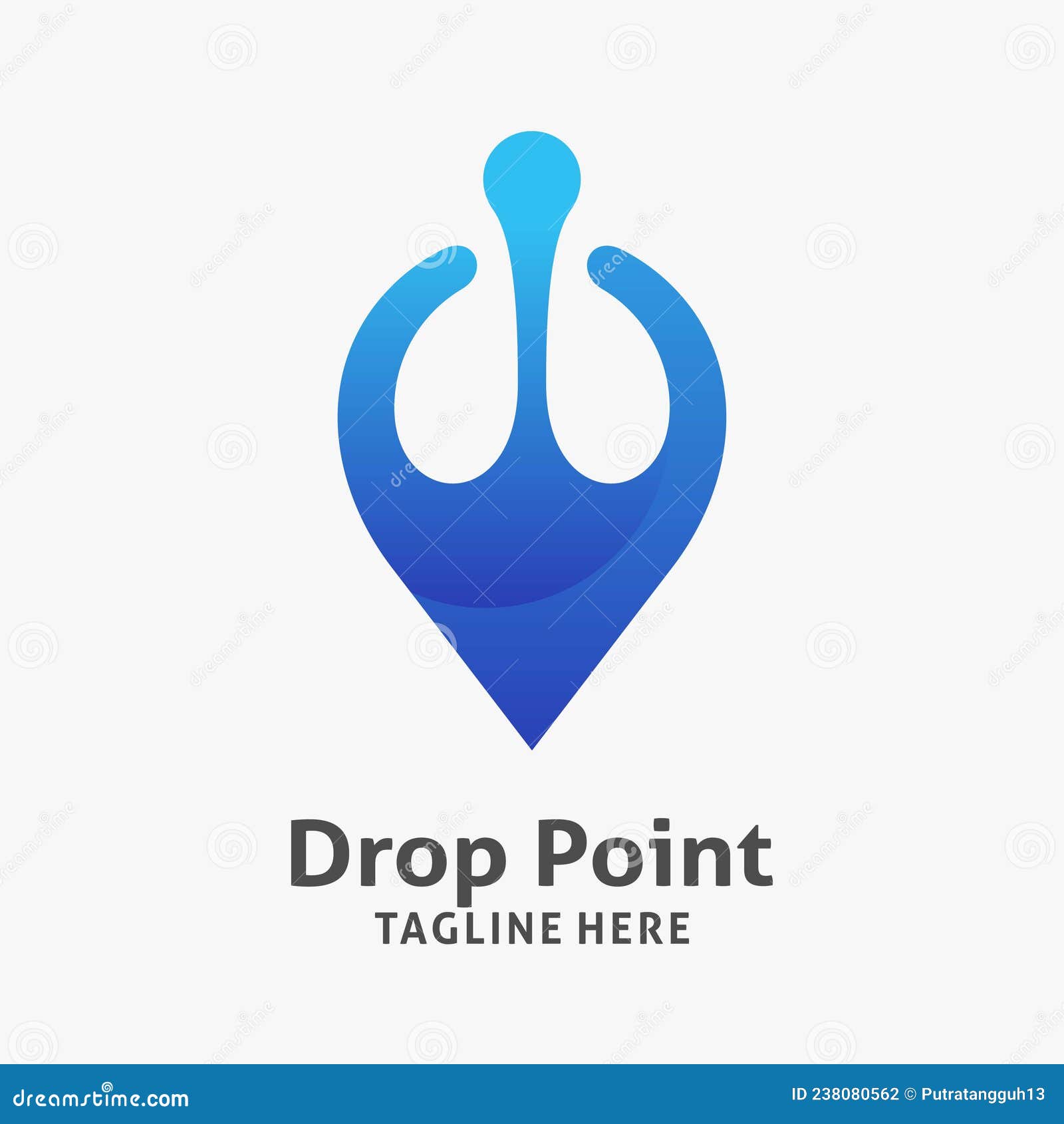 Drop point logo design stock vector. Illustration of clean - 238080562