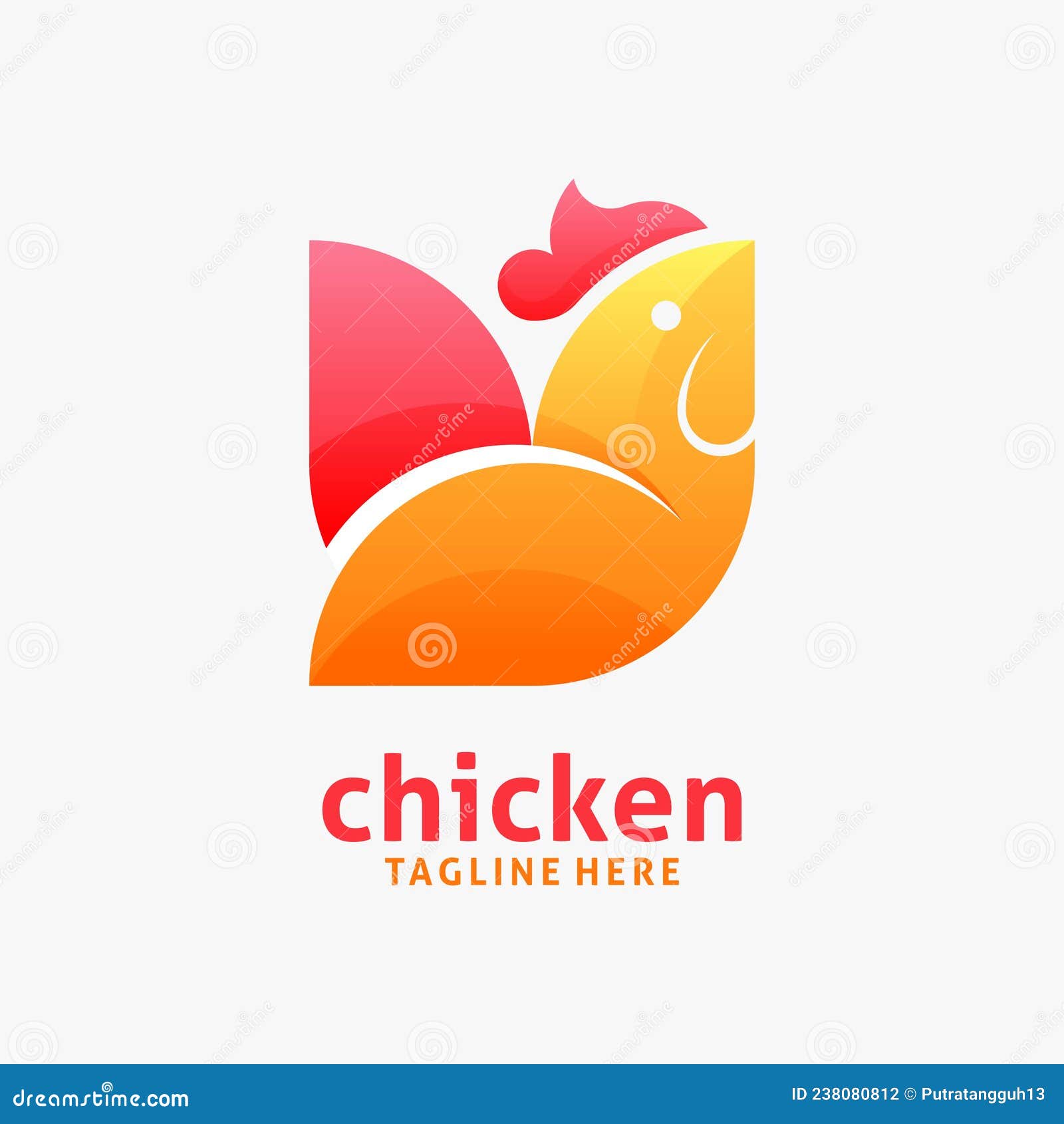 Rooster Chicken Logo Design Stock Vector - Illustration of cackle ...