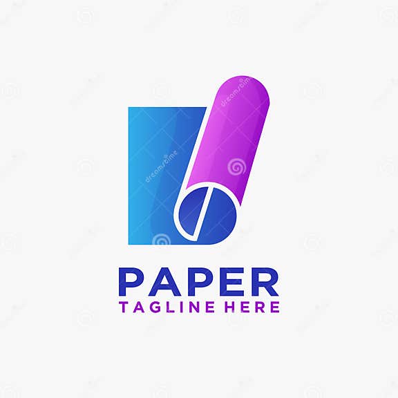 Creative paper logo design stock vector. Illustration of clean - 238081056