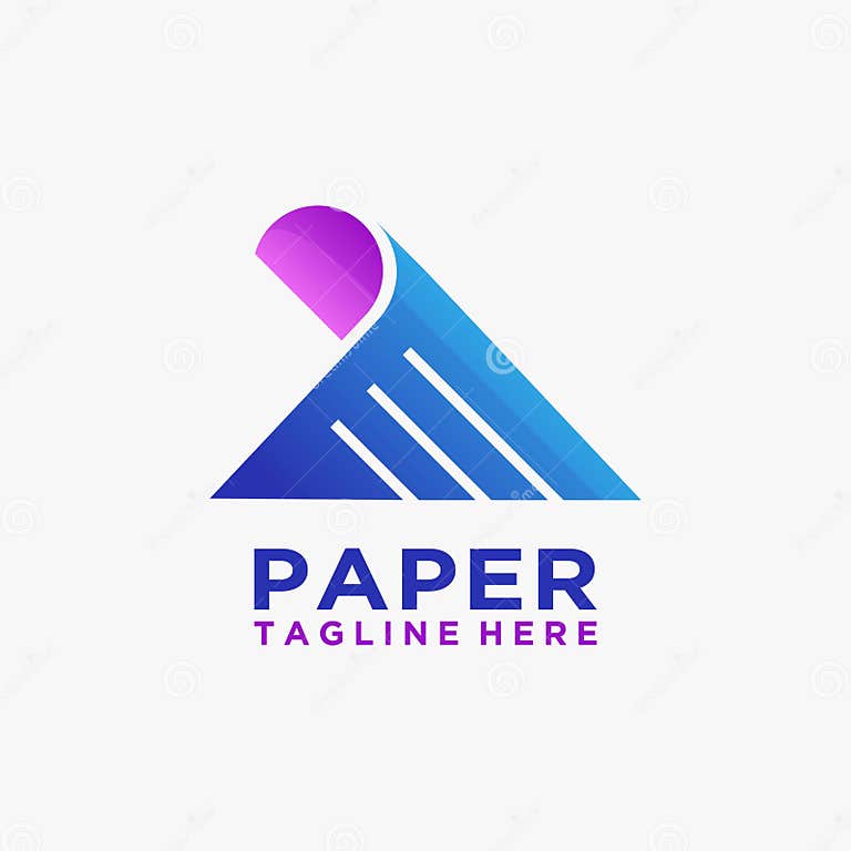 Creative paper logo design stock vector. Illustration of blank - 238081063