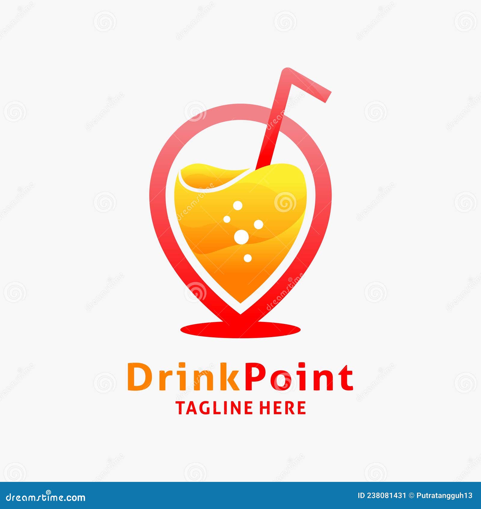 Fresh Drink Point Logo Design Stock Vector - Illustration of ...