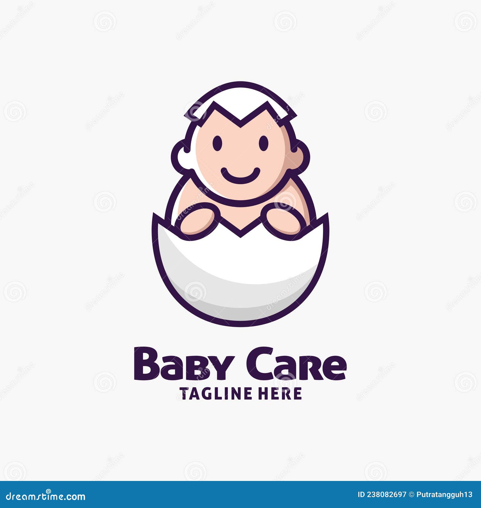 Baby born logo design stock vector. Illustration of life - 238082697