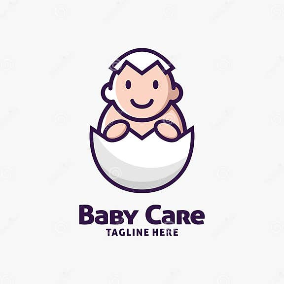 Baby born logo design stock vector. Illustration of life - 238082697