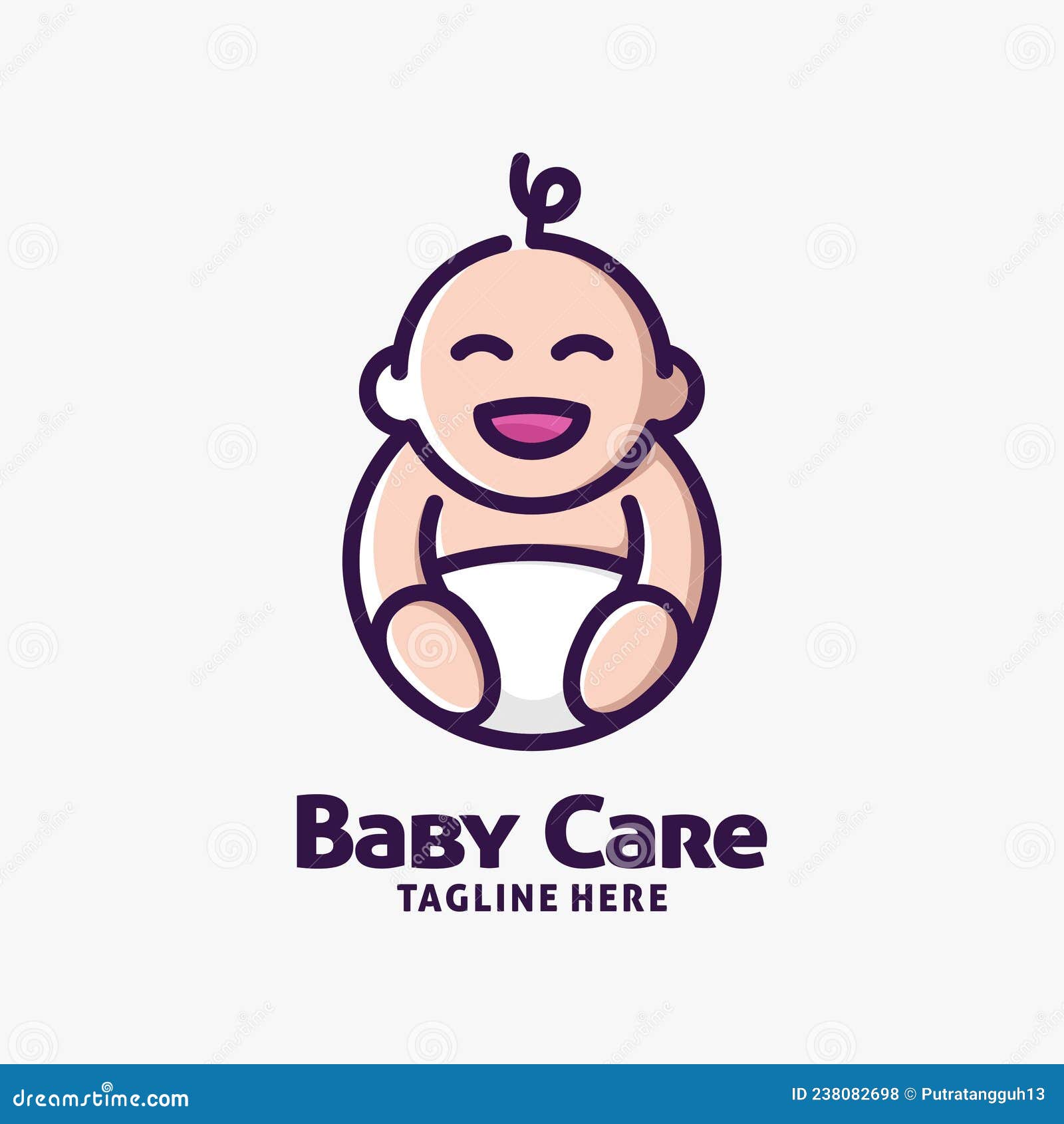 Baby care logo design stock vector. Illustration of baby - 238082698