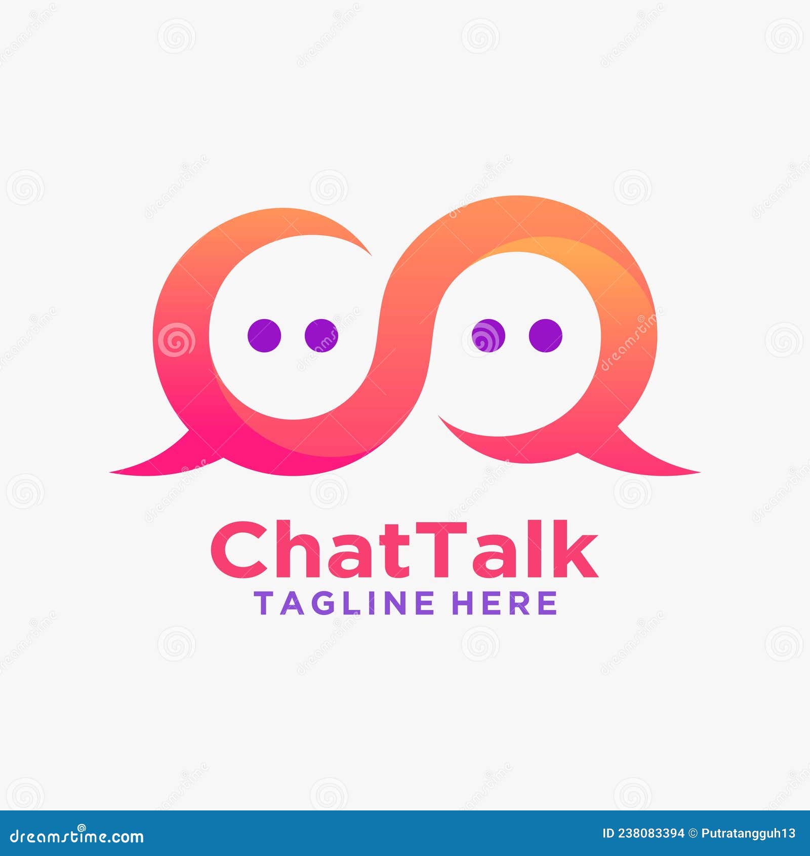 Infinity Conversation And Productive Dialogue Logo Set Cartoon Vector ...