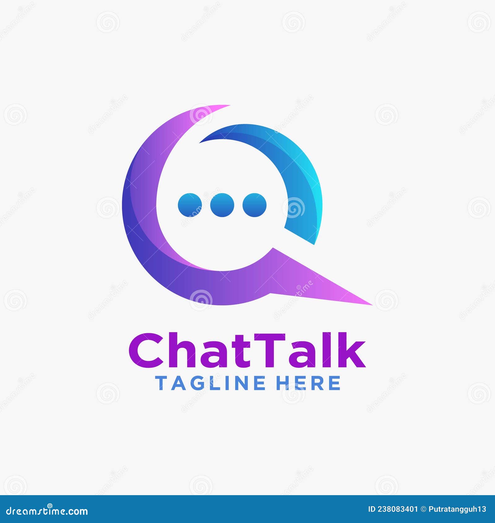 Creative chat logo design stock vector. Illustration of identity ...