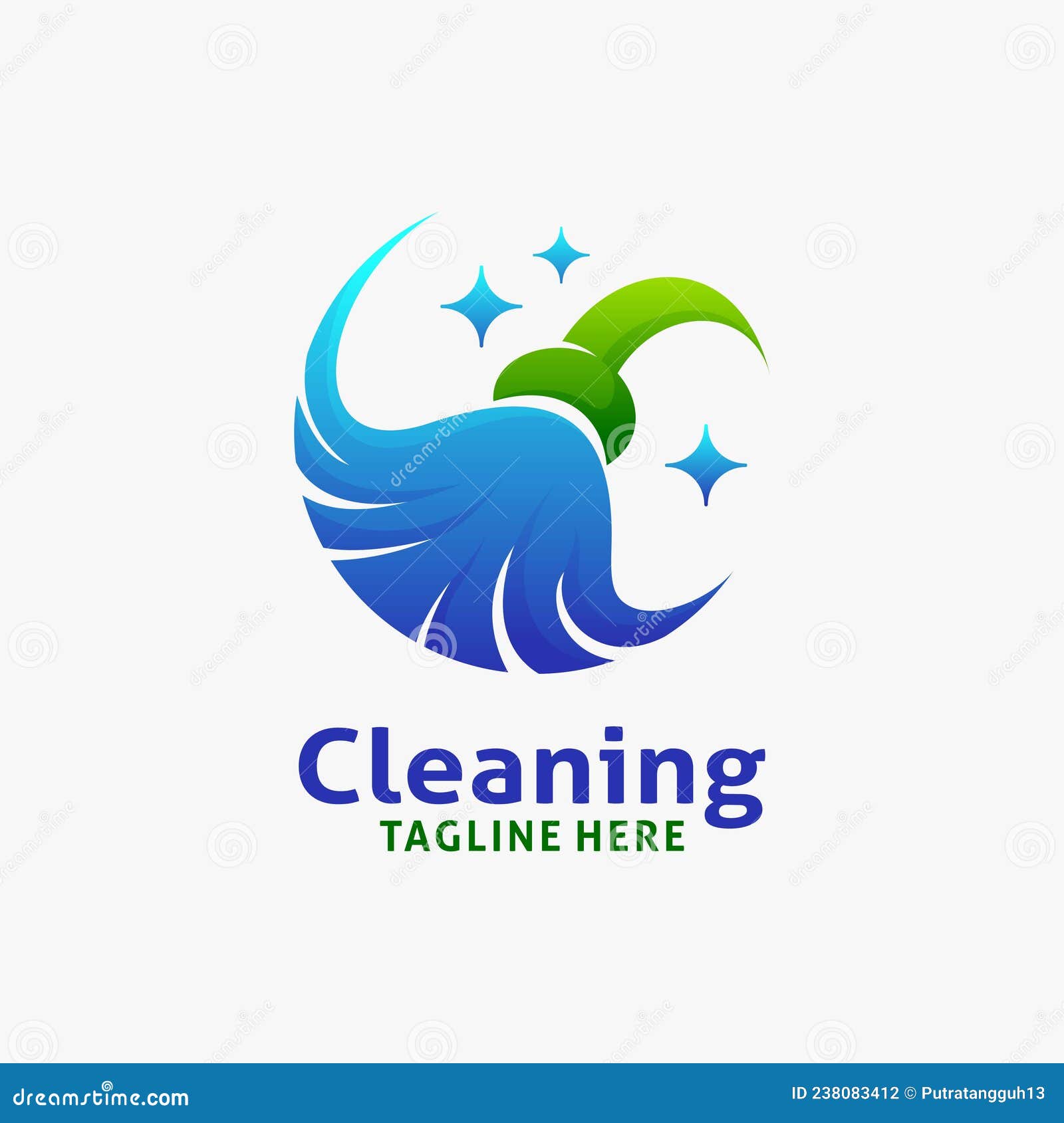 Cleaning broom logo design stock vector. Illustration of ideas - 238083412