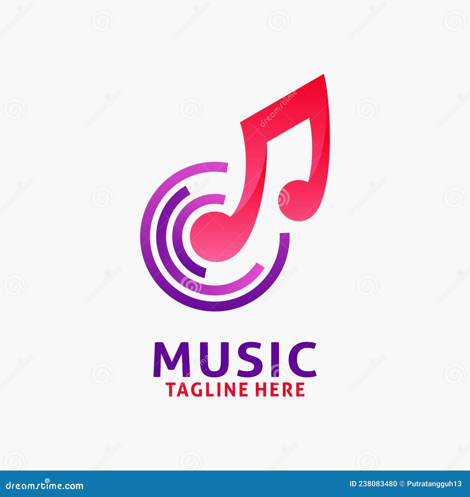 Audio music logo design stock vector. Illustration of logo - 238083480