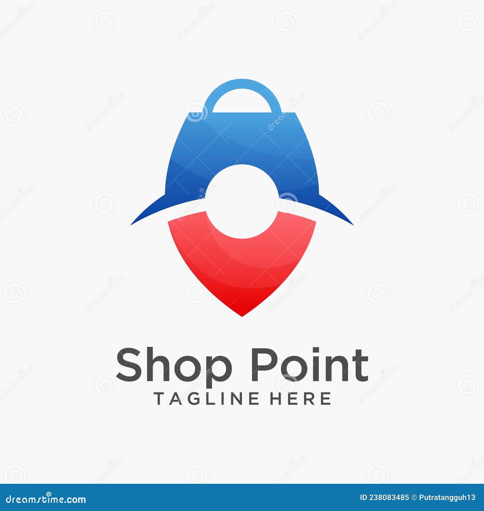 Shop point logo design stock vector. Illustration of direction - 238083485