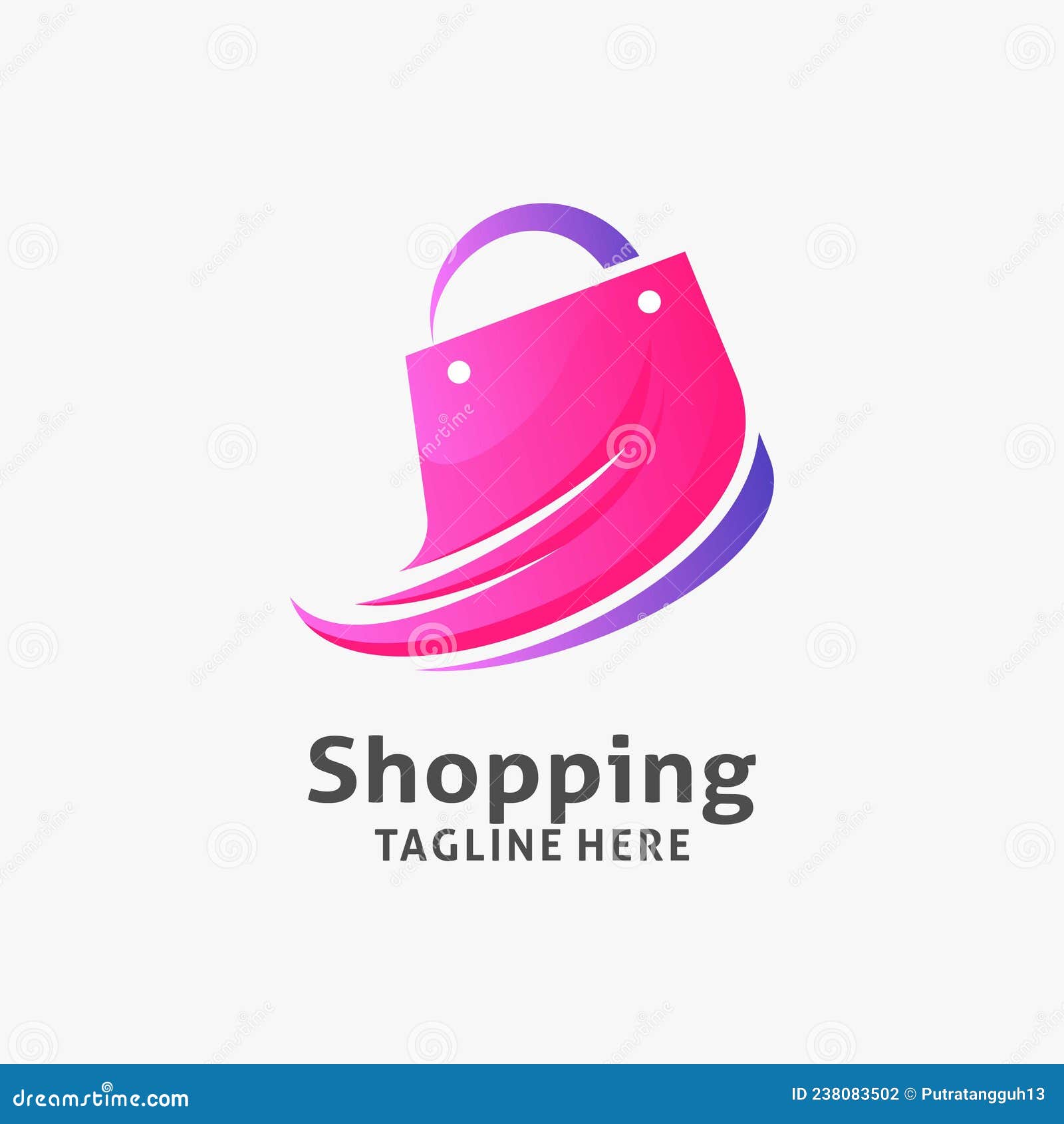 Shopping bag logo design stock vector. Illustration of lifestyle ...