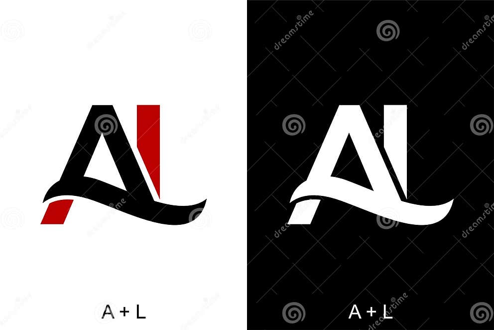 Letter a and L initials stock vector. Illustration of logos - 241482015