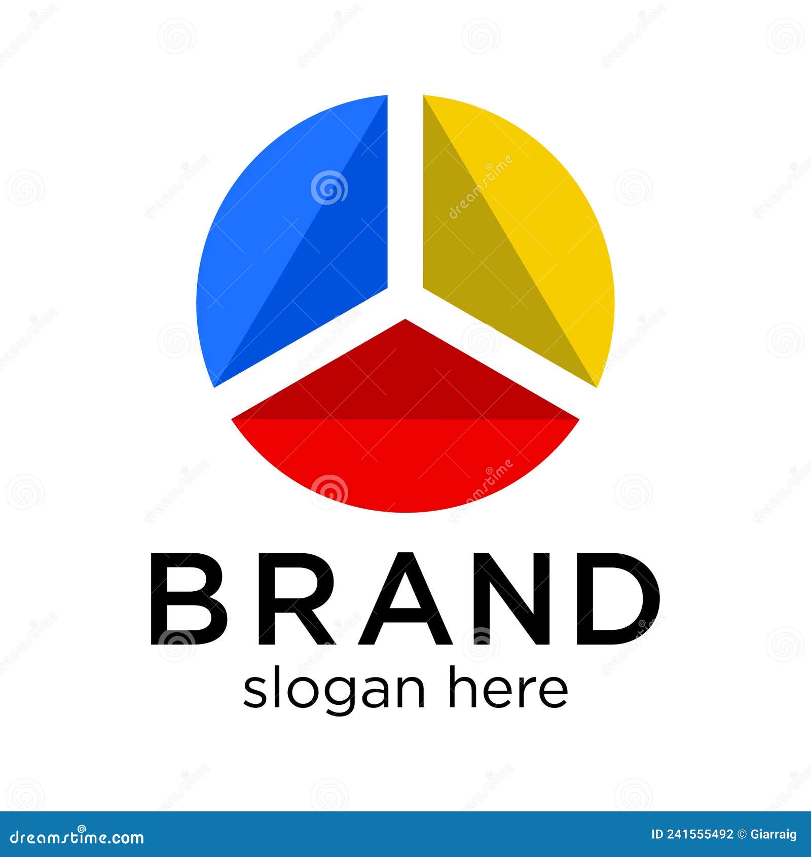 Colorful Circle and Triangle Logo Stock Vector - Illustration of cycle ...