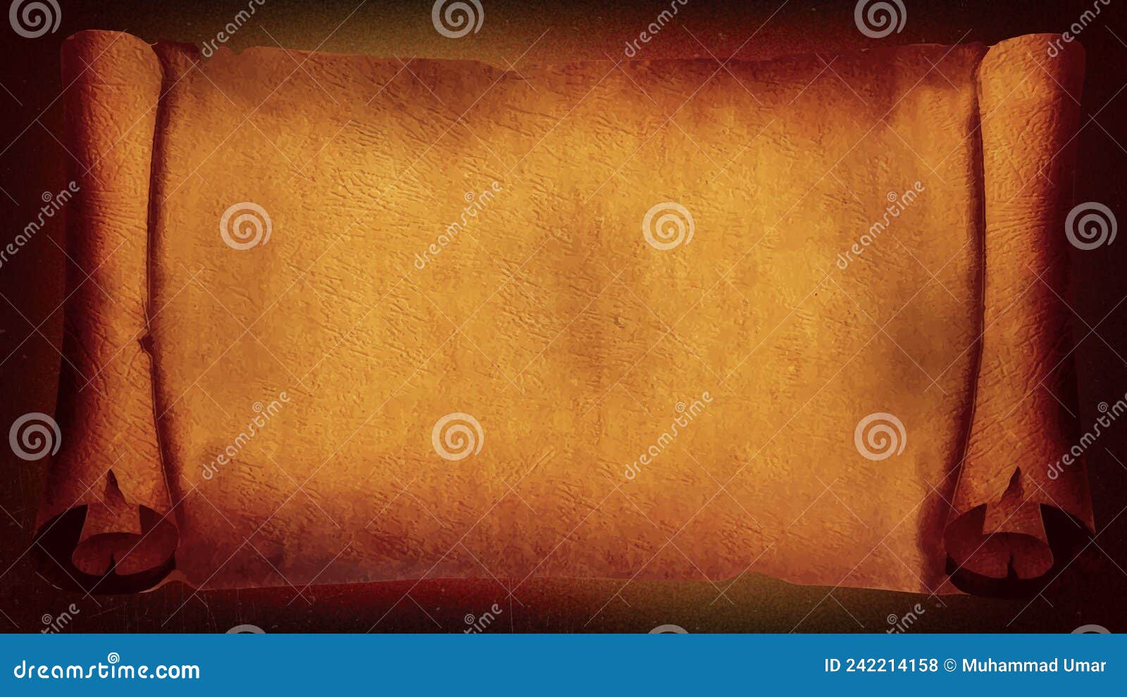 Ancient Scroll on Wooden Background - Old Paper Retro Style Texture ...