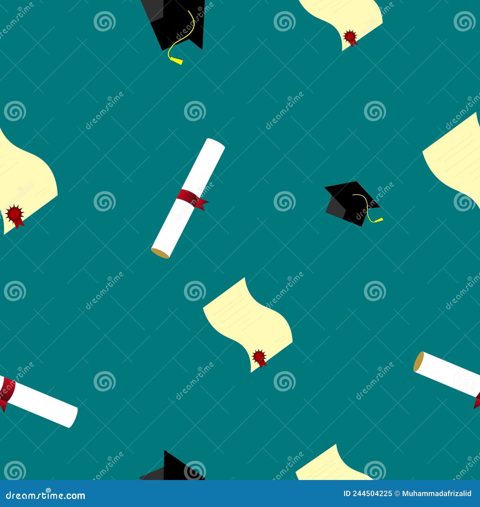 Seamless Flat Graduation Pattern Background Stock Vector - Illustration ...